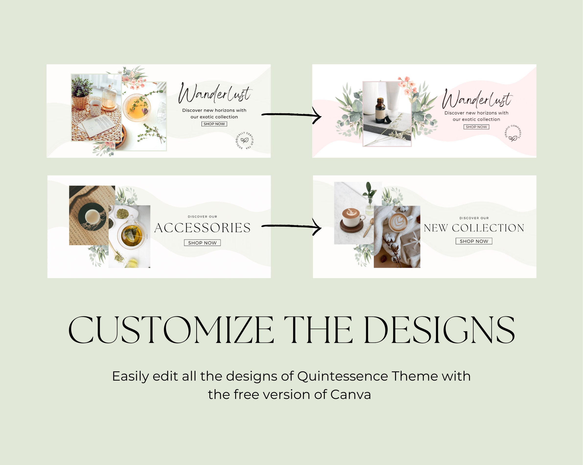 Elegant Shopify Theme Nature Shopify Template Minimalist - Etsy