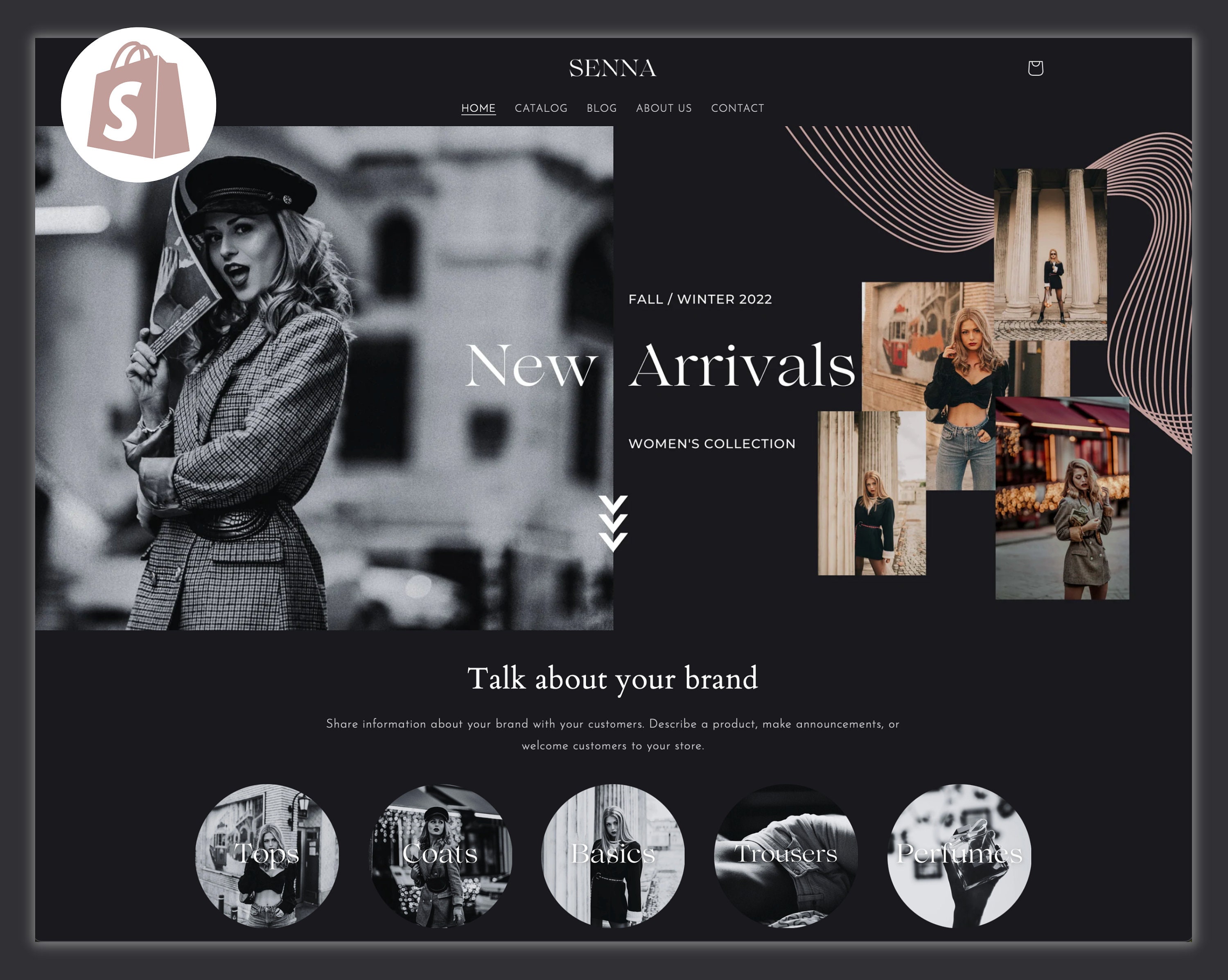 Shopify Theme - Dark Shopify Template - Aesthetic Shopify Website ...