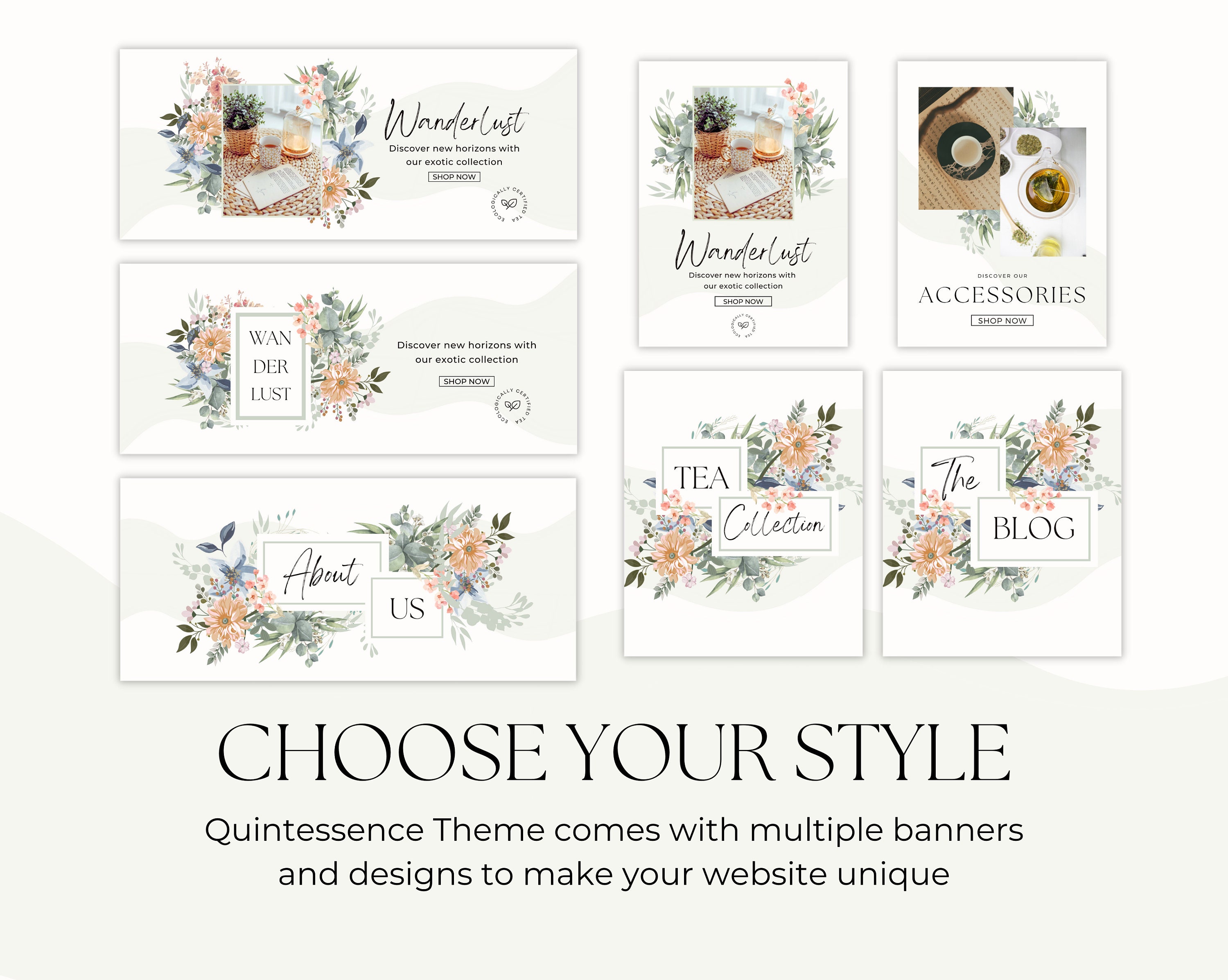 Elegant Shopify Theme - Nature Shopify Template - Minimalist Aesthetic ...