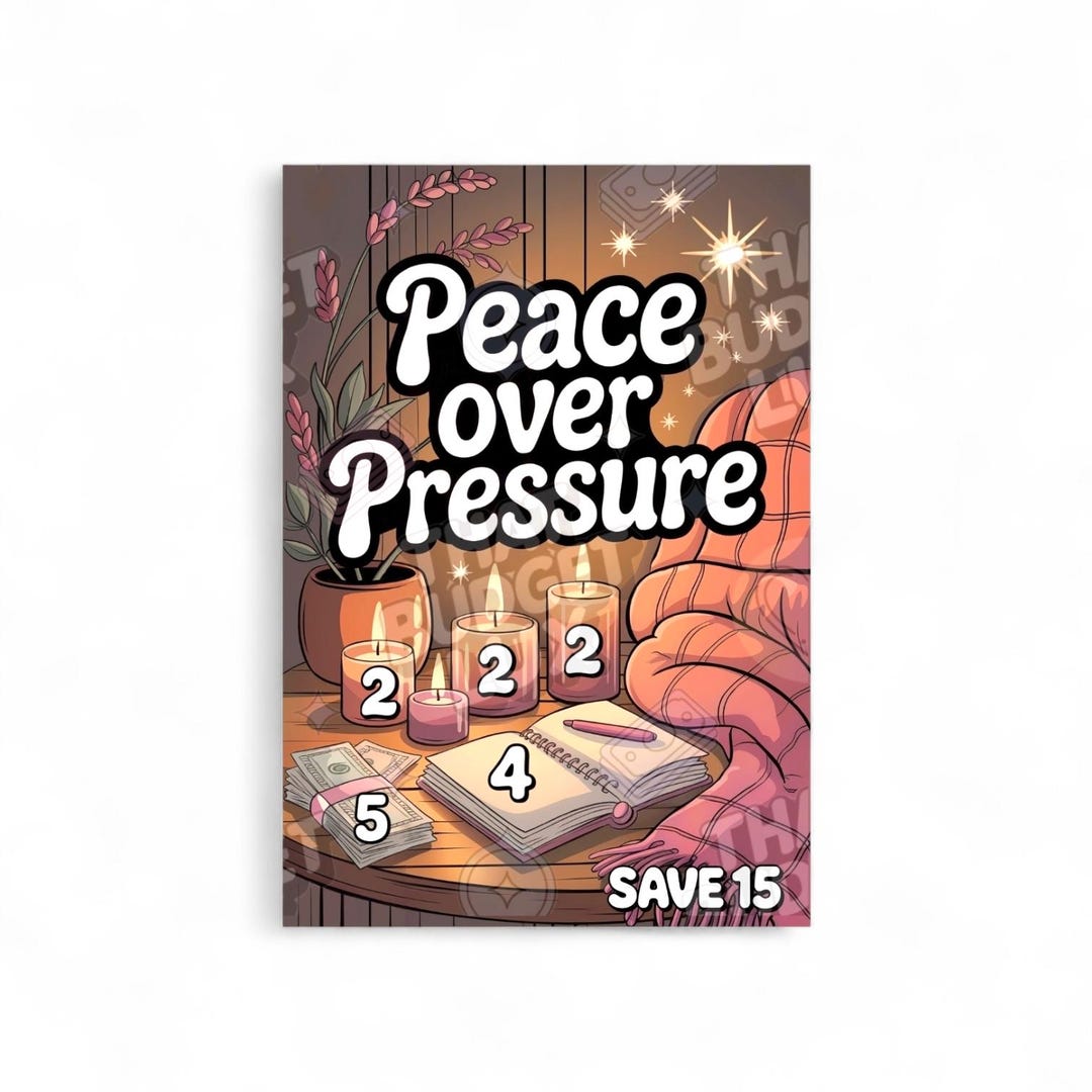 Peace Over Pressure Savings Challenge | Save 15 | Quiet Little Wins ...