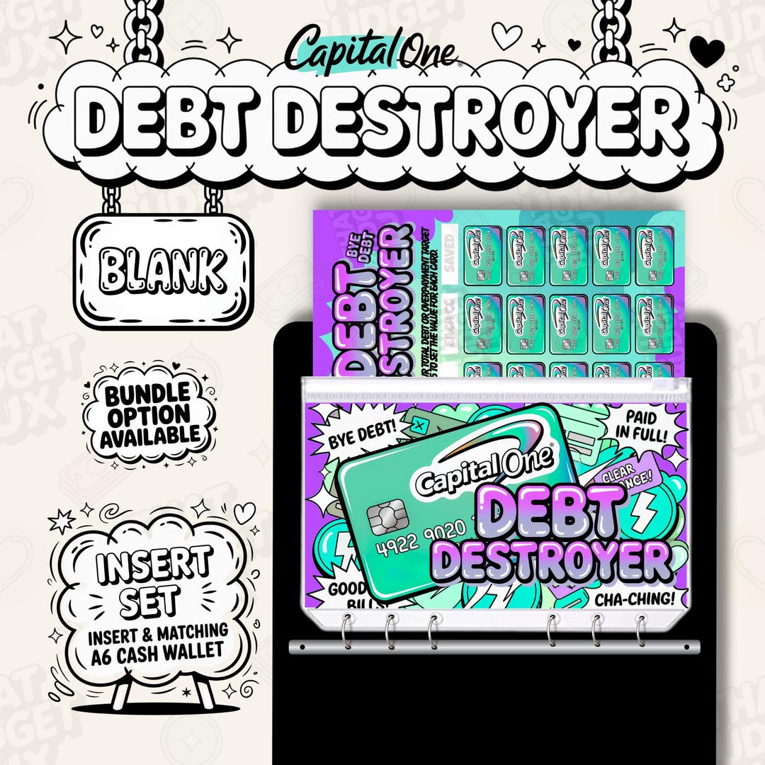 Debt Destroyer Savings Challenge A6 | Capital One Credit Card ...