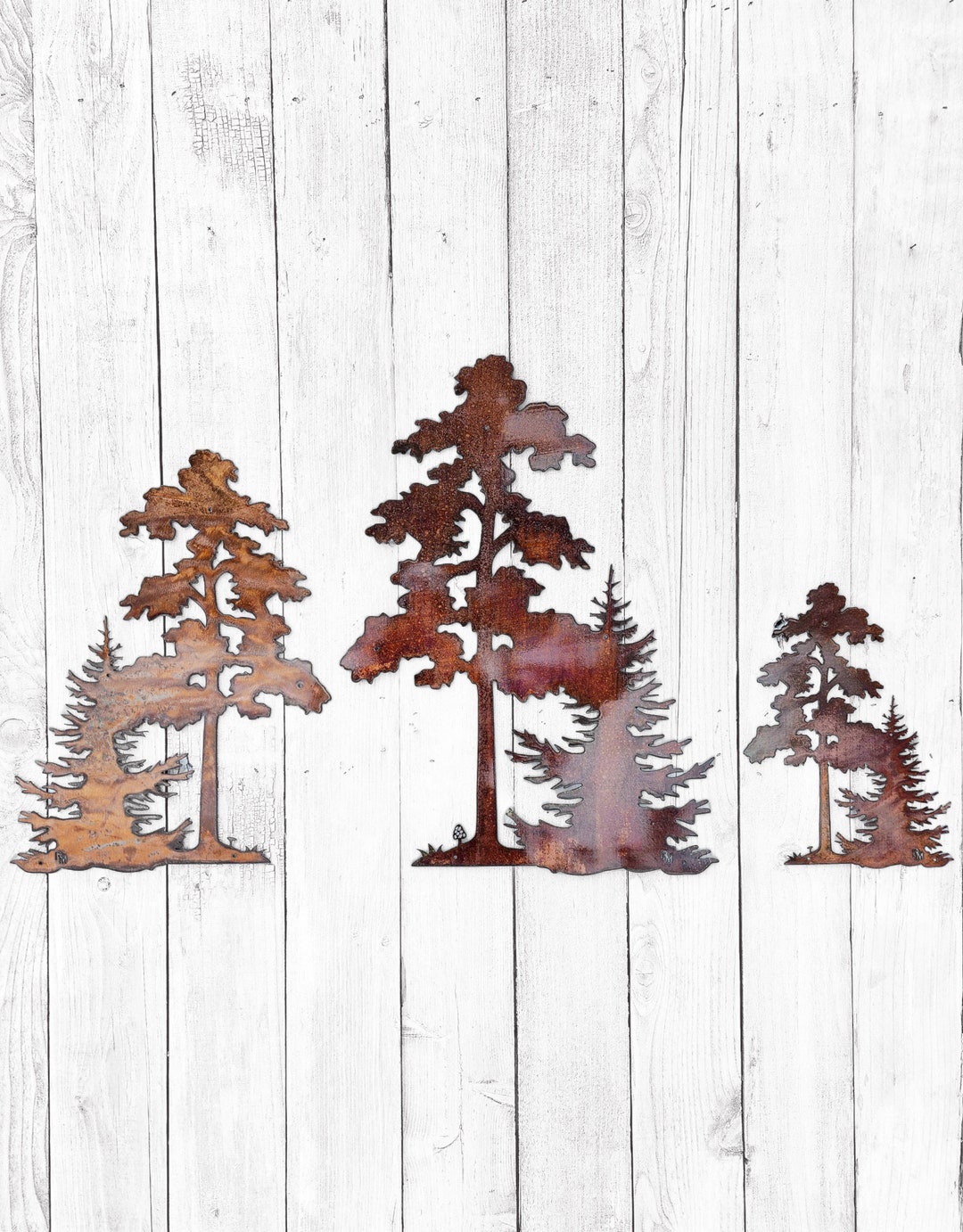 Modern Oak Tree Wall Art Set Rustic Oak Tree Living Room Decor - Etsy