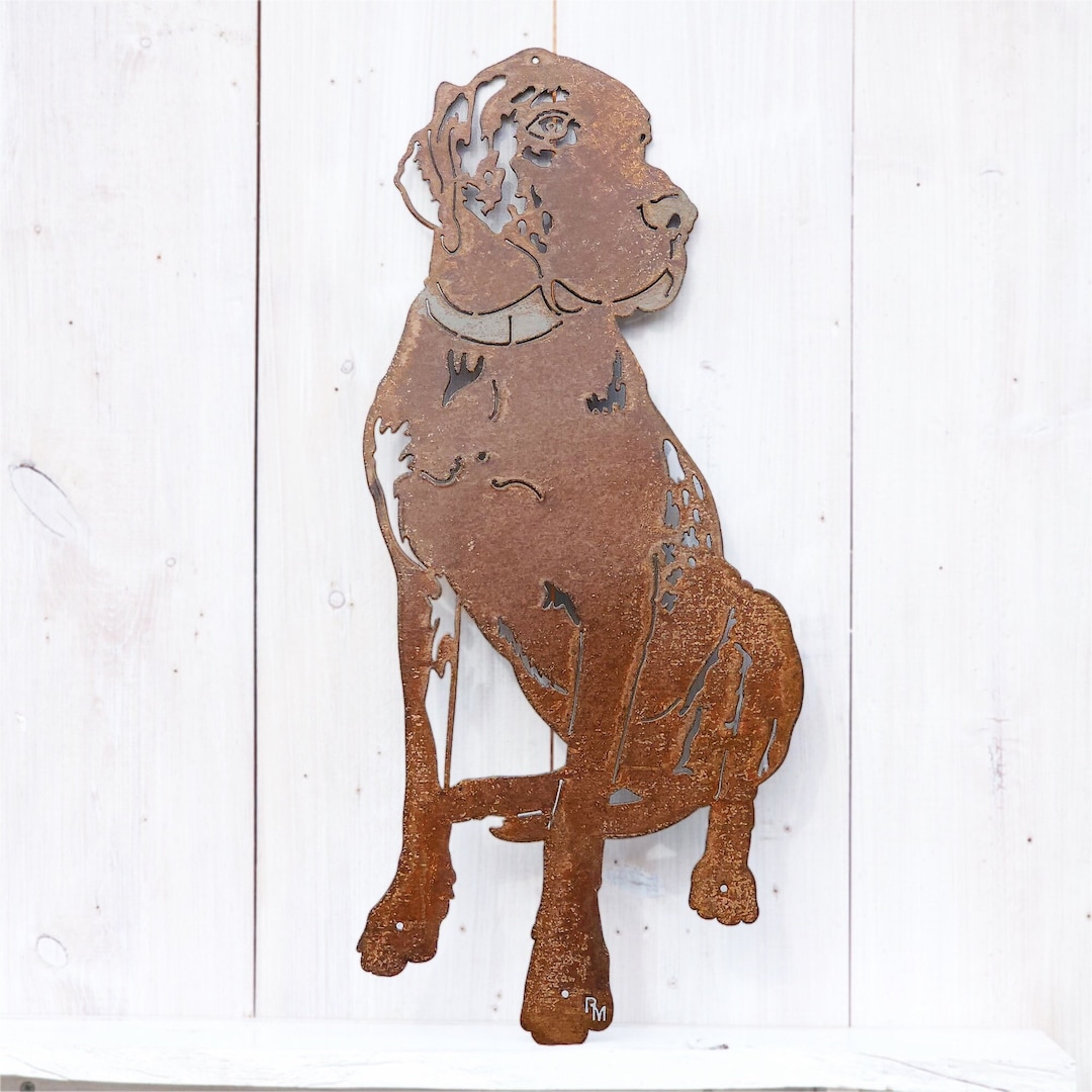 Vintage Great Dane Dog Wall Art Rustic Metal Great Dane Sign for Home ...