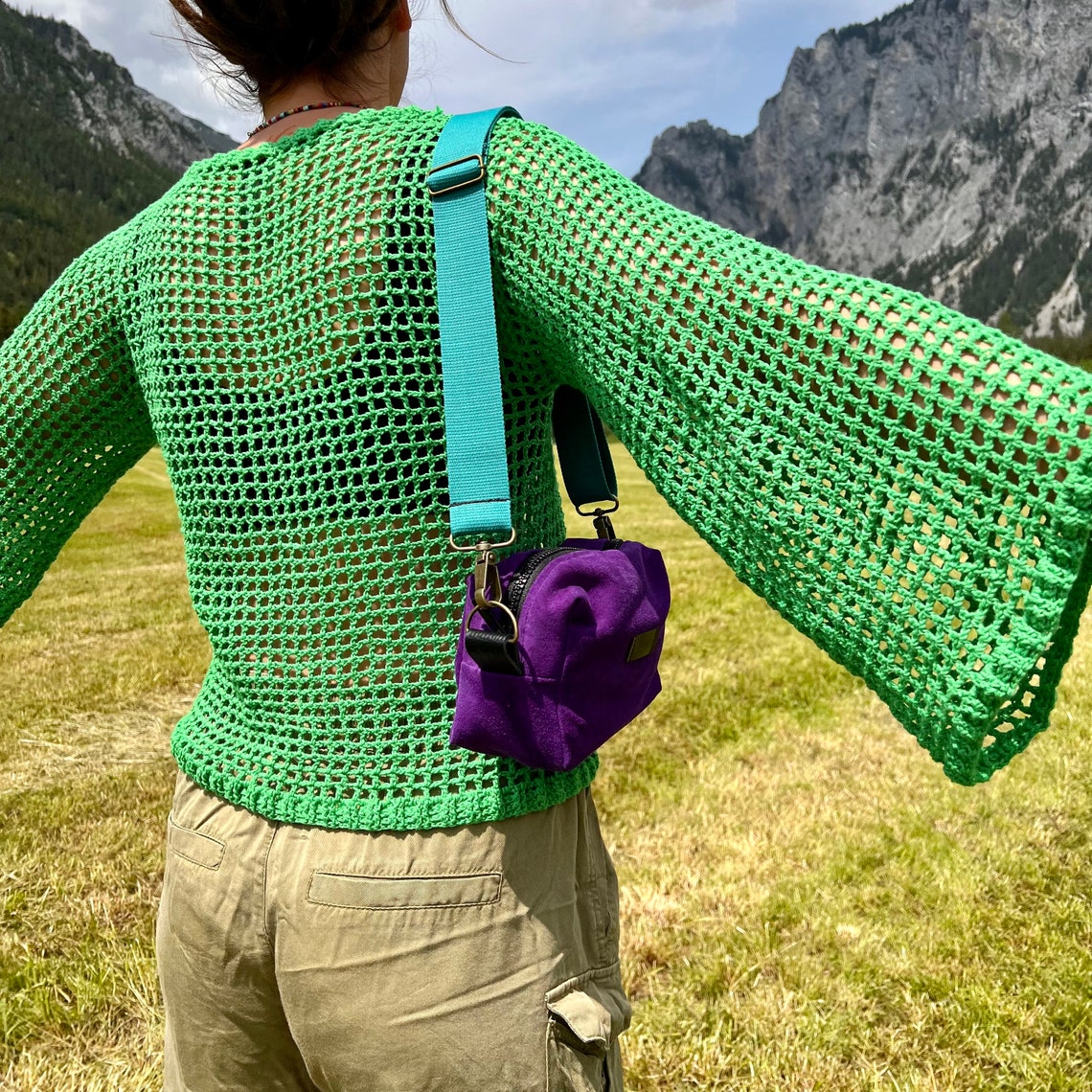 Crochet Pattern PDF DANISH / DANSK | Fishnet Oversized Top | Beginner ...