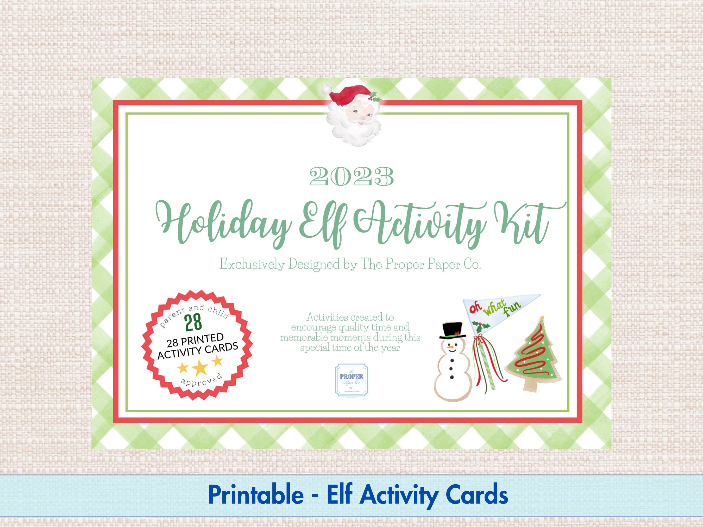 PRINTABLE Elf Kit 2023 Elf Activity Kit Elf Kit 24 Days - Etsy