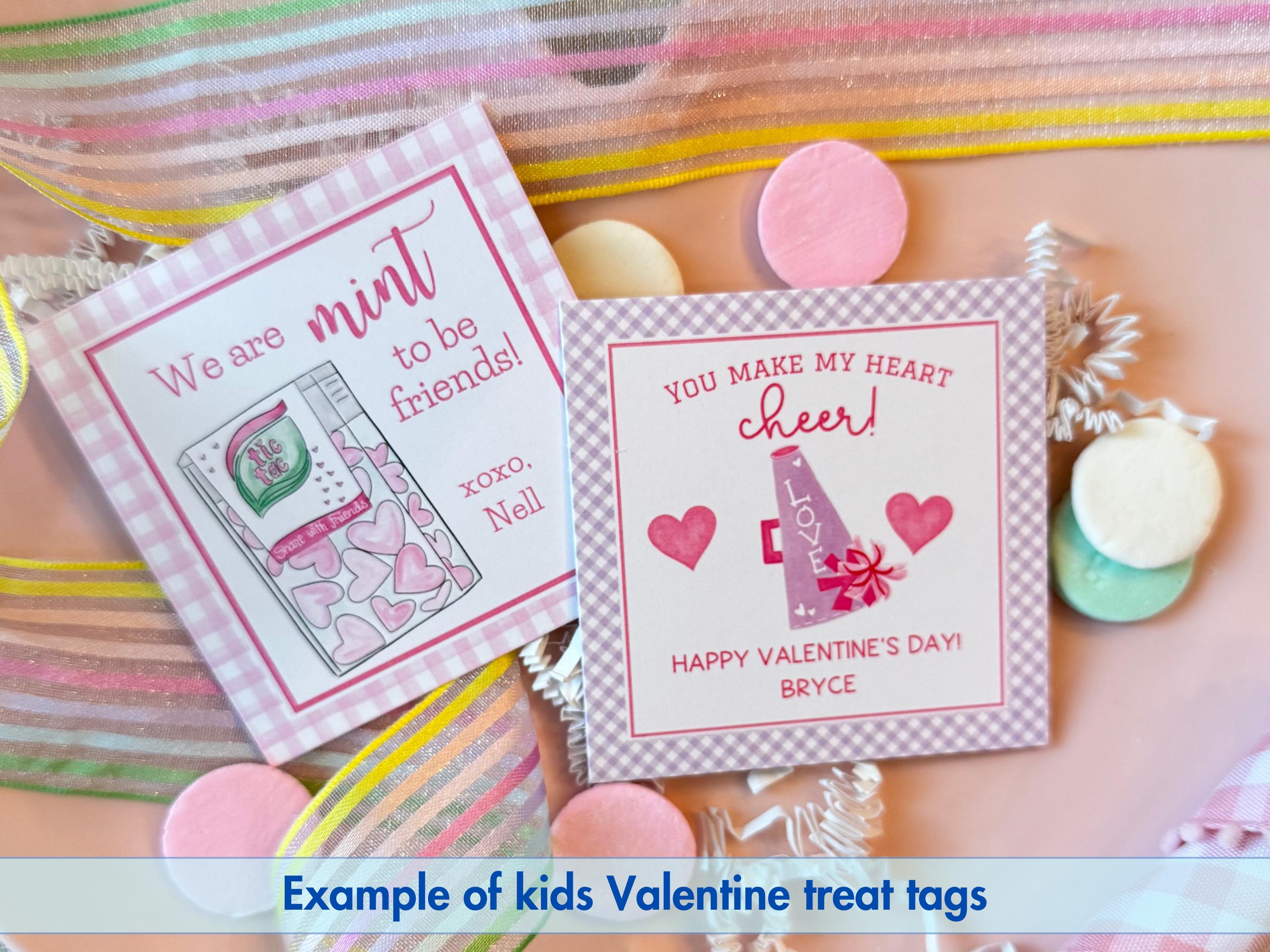 PRINTABLE Valentine's Day Gift Tag Kids Class Party, Keychain Culture ...
