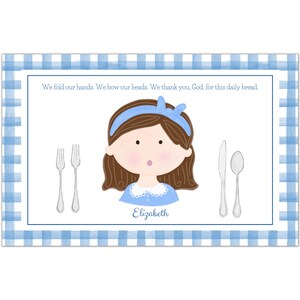Personalized Kids Placemat Laminated Learning Letters Tracing Mat Shape ...