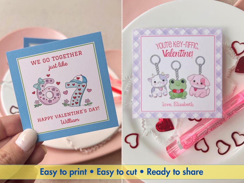 Printable Valentines Day Gift Tags for Kids | Classroom Valentine ...