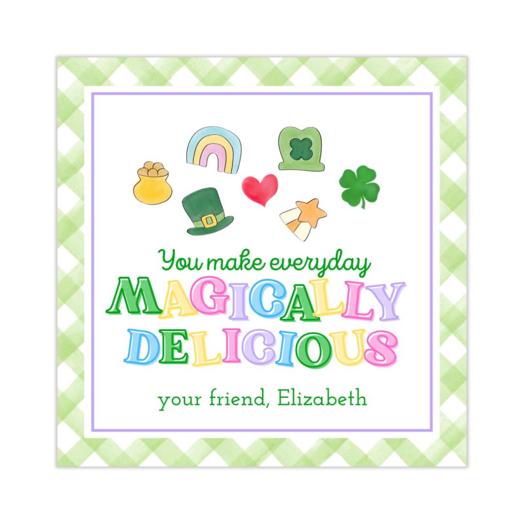 Printable St. Patrick's Day Gift Tags for Kids | Classroom Saint Paddy ...