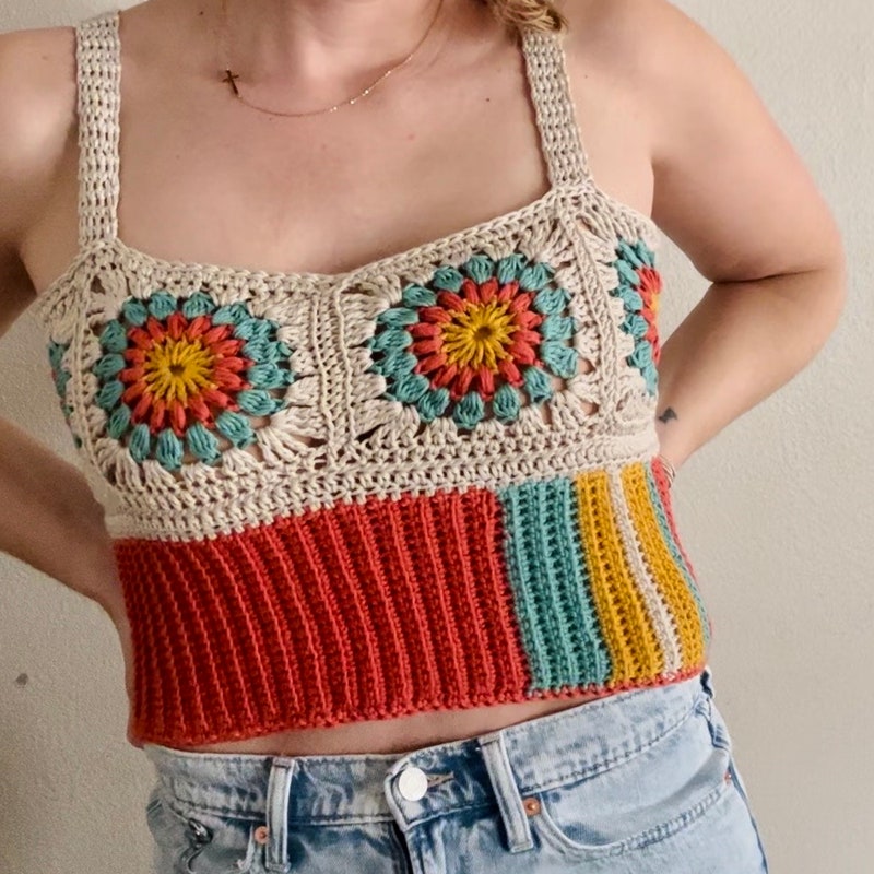 Crocheted Crop Top - Etsy