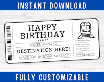 Fake Trip Voucher - Etsy