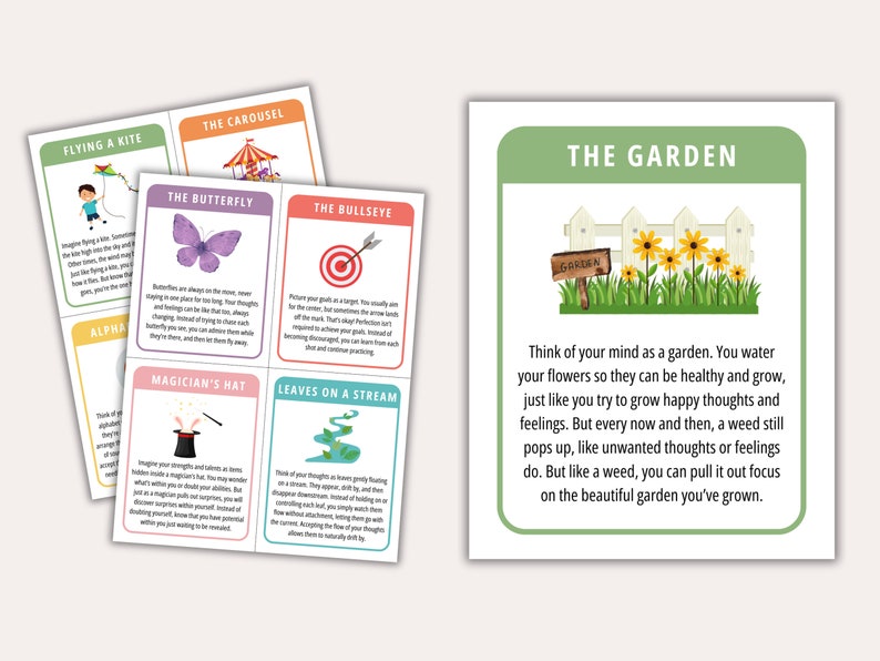 ACT Metaphor Flash Cards, Acceptance and Commitment Therapy Office ...