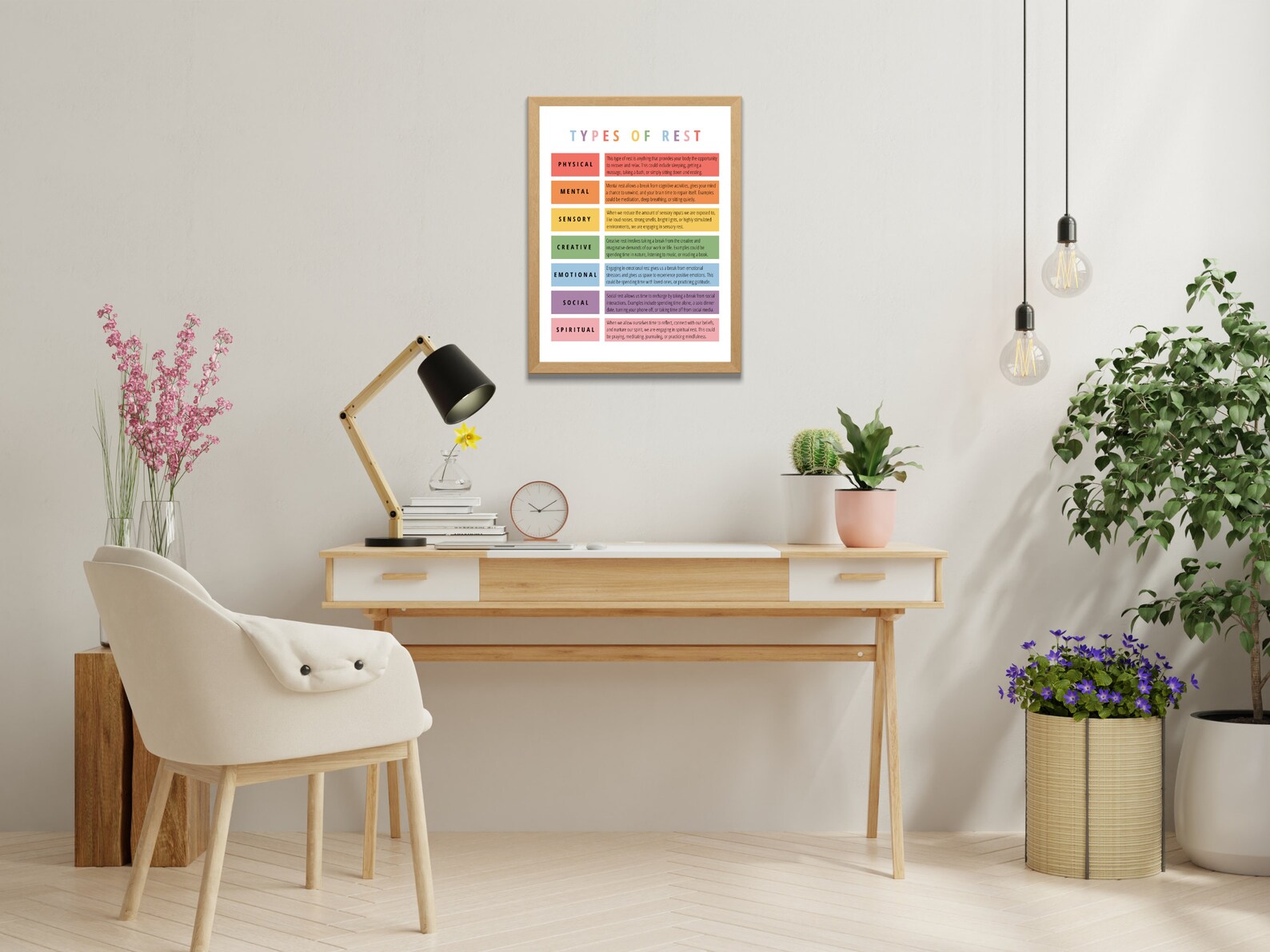 Types of Rest, Therapy Office Decor, School Counselor, CBT Print ...