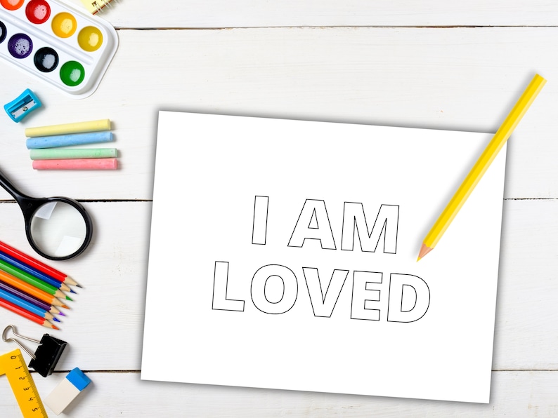 Affirmations Coloring Book Mental Health Coloring Pages - Etsy