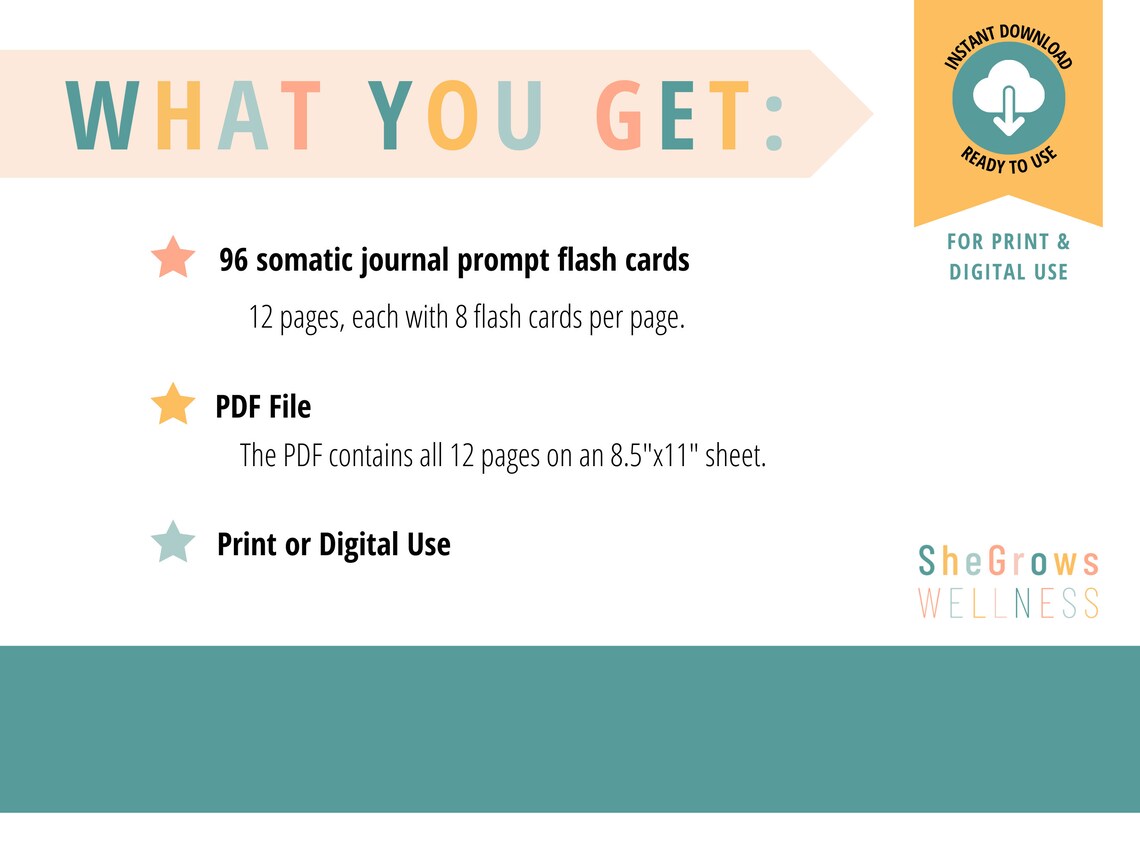 Somatic Therapy Journal Prompts, PTSD, Trauma Therapy, Counseling Tool ...