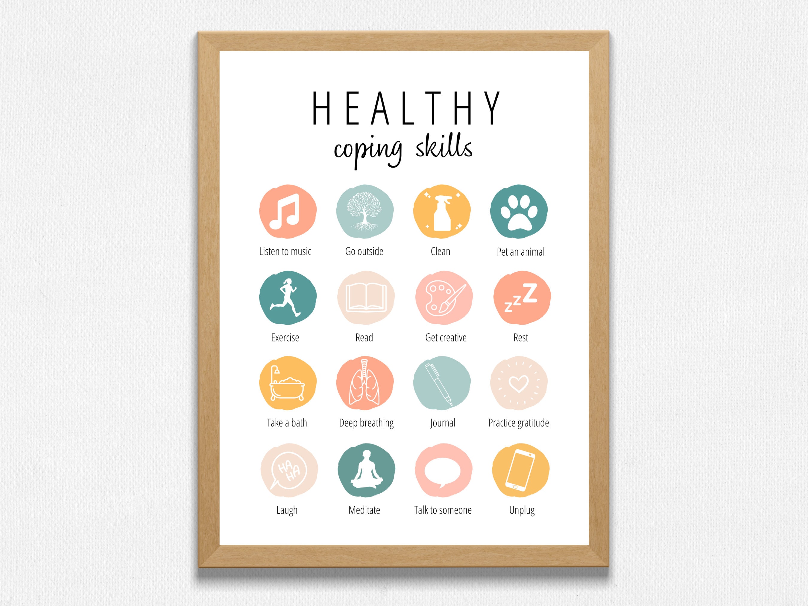 Coping Skills, Coping Mechanisms, Mental Health Poster, Therapy ...