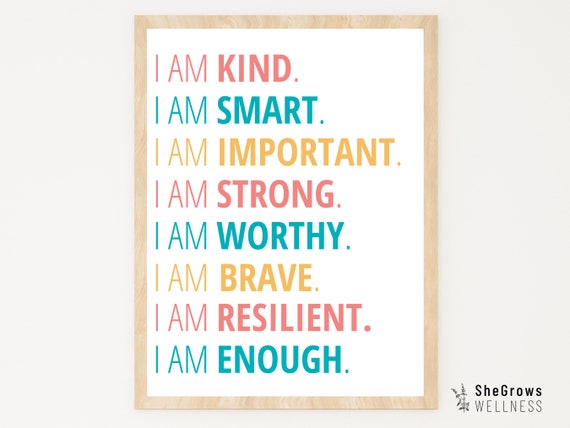 School Counselor Positive Daily Affirmations Social Work - Etsy