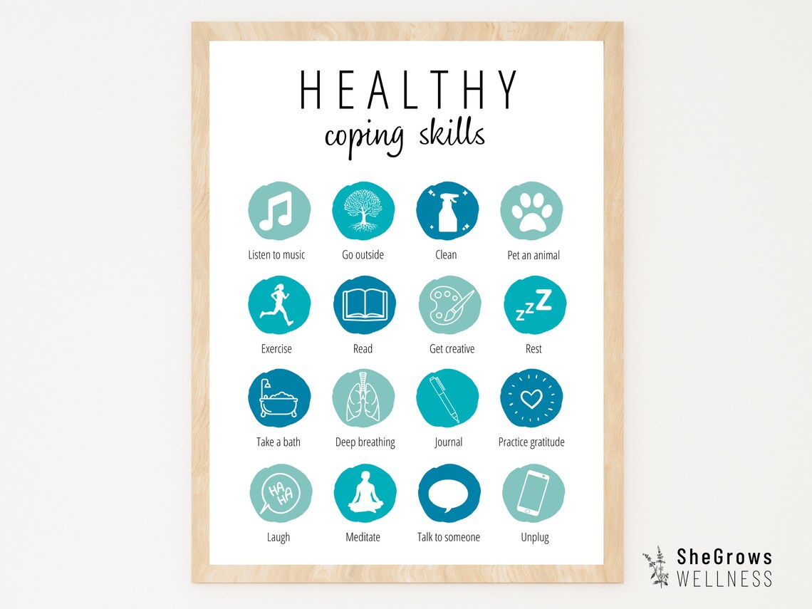 Coping Skills Coping Mechanisms Mental Health Poster - Etsy