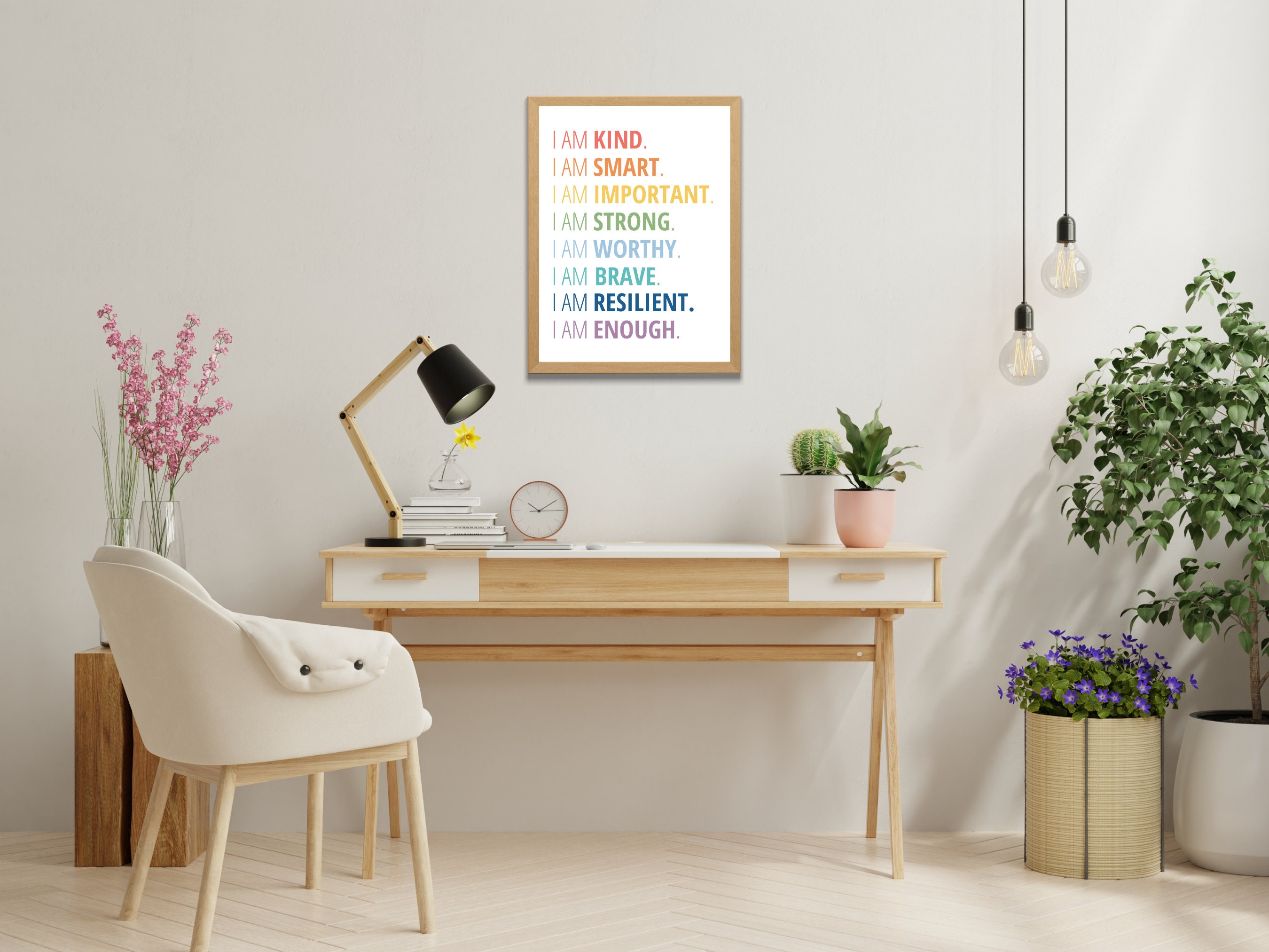 Positive Affirmations for Kids, Feelings Poster, Calming Corner ...