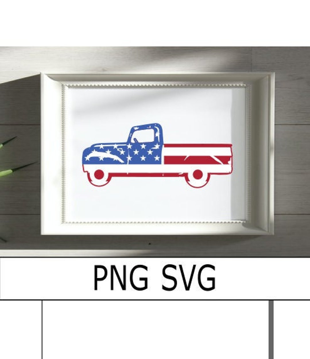 American Flag Truck, 4th of July SVG PNG - Etsy