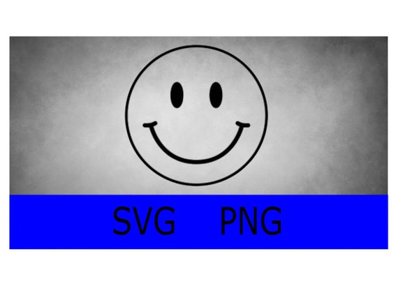 Smiley Face Vector SVG PNG Included Instant Digital | Etsy