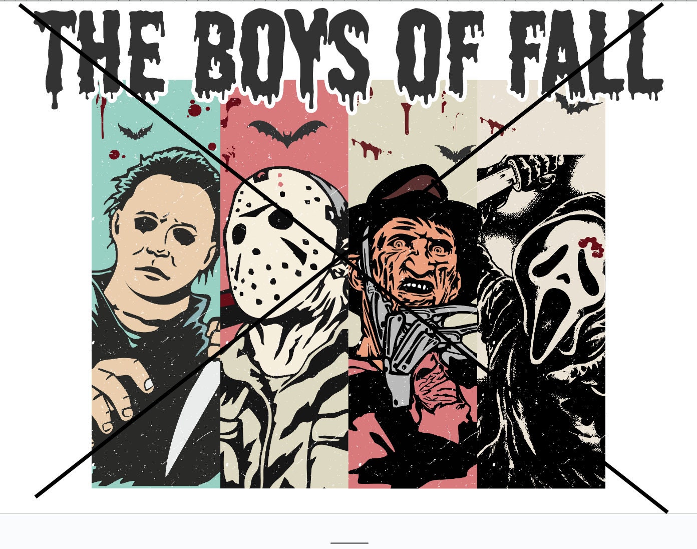 Jason, Freddy Kruger, Scream, Michael Myers, Boys of Fall PNG File - Etsy