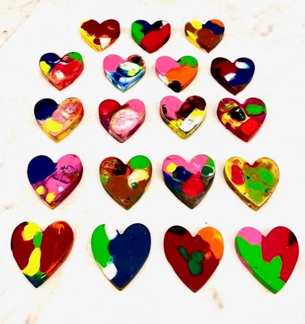 Color Your Heart Out Rainbow Themed Cards and Heart Crayons,girls ...