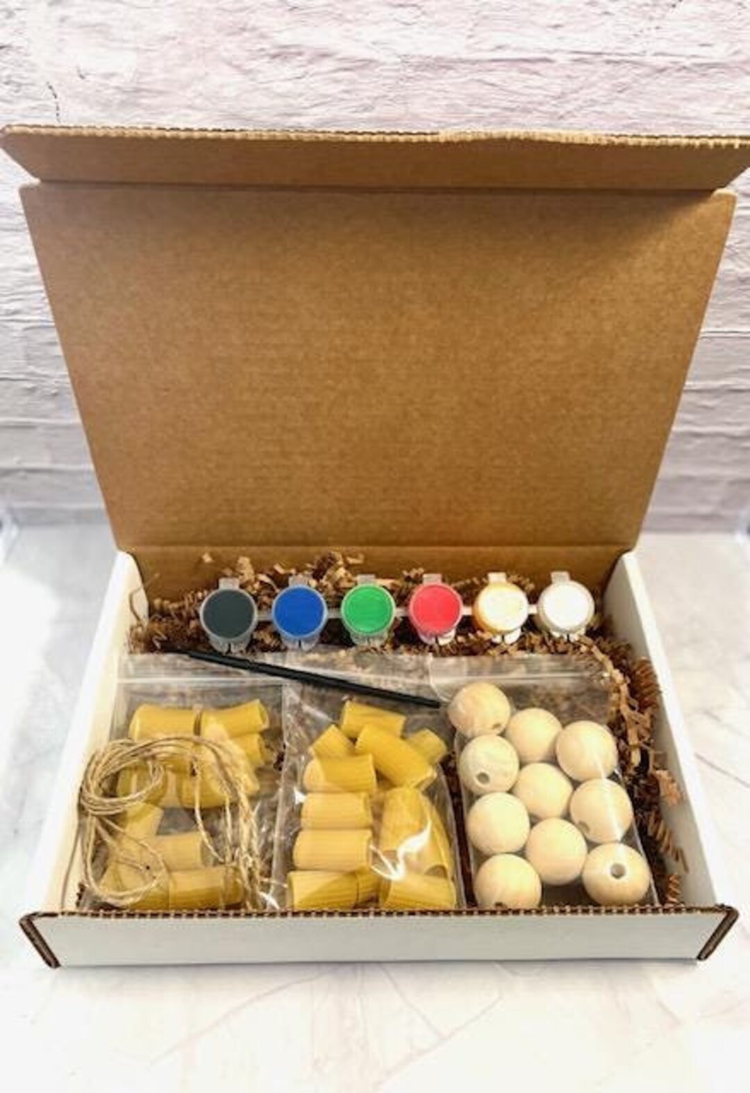 Pasta Necklace Craft, Wooden Beads and Pasta Necklace, DIY Necklace ...