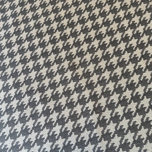 Houndstooth Pattern Fabric Sample, Grey, Stain Resistant, Easy Clean ...