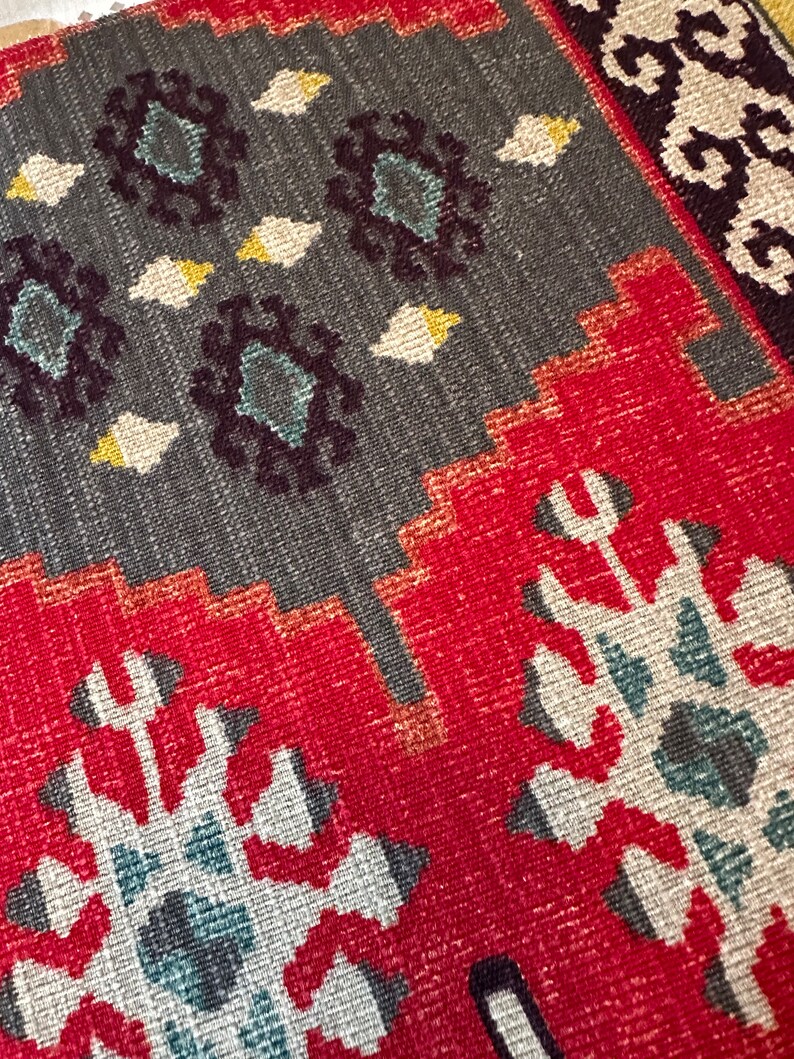 Kilim Print Fabric Sample, Cotton, Pillow Making, Upholstery, Sewing ...