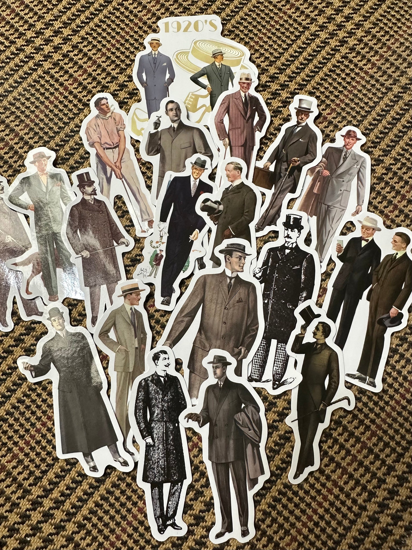 Well Dressed Gentleman Stickers, Scrapbooking Supplies, Paper, Arts ...