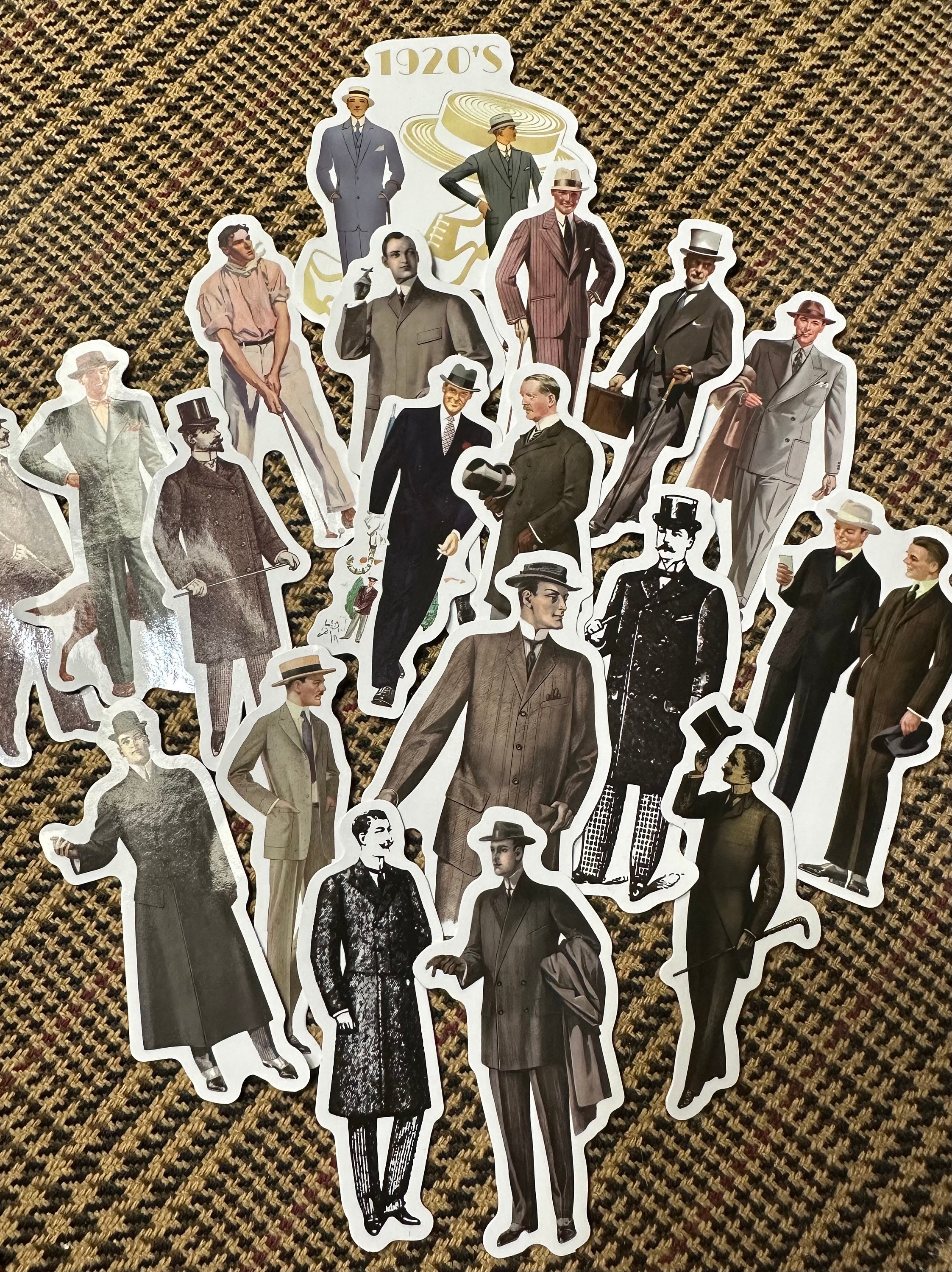 Well Dressed Gentleman Stickers, Scrapbooking Supplies, Paper, Arts ...