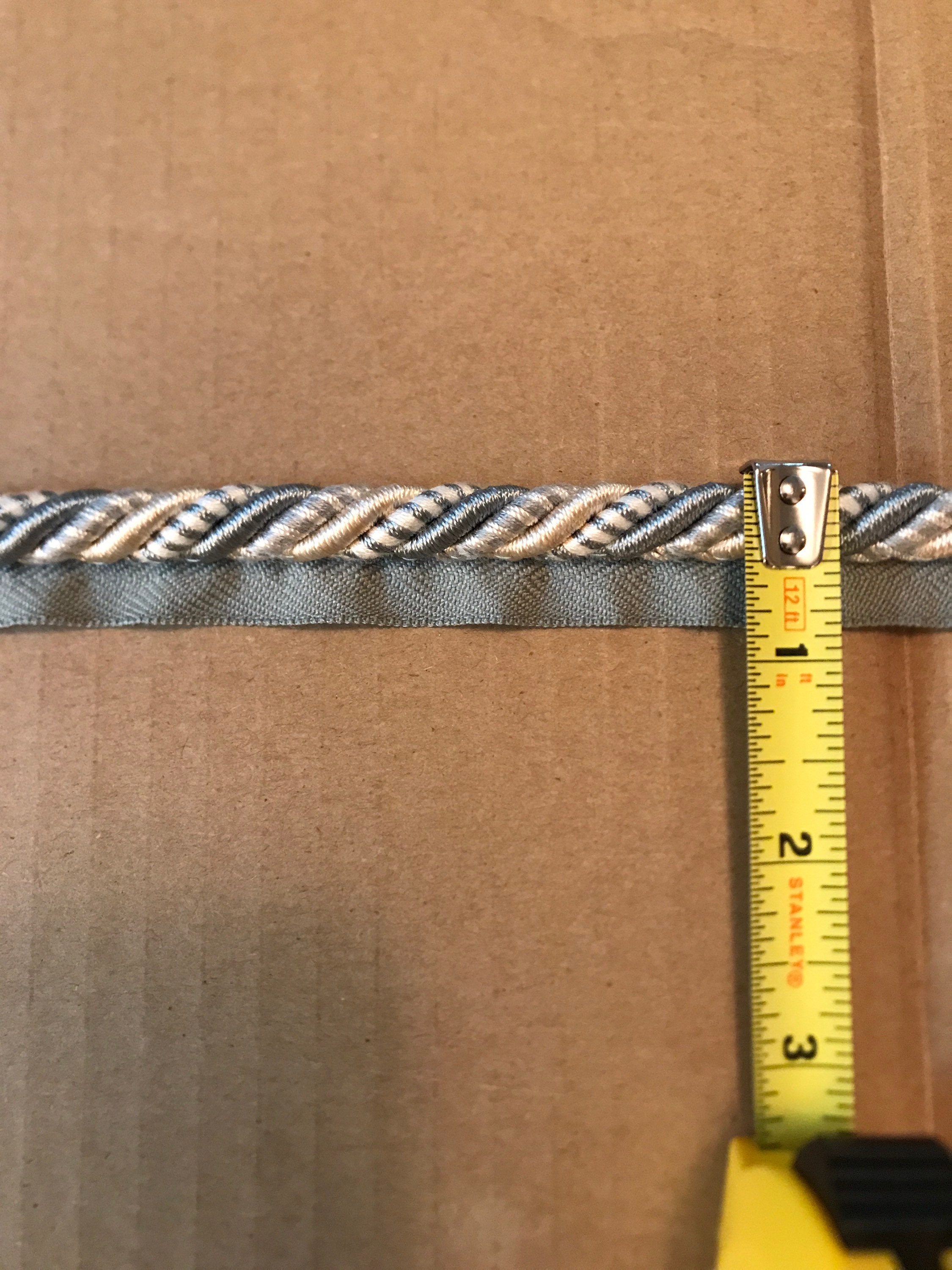 Aqua Rope Trim, 1/2 Inch, Tape Trim, Sewing Crafts, Drapery, Banding ...