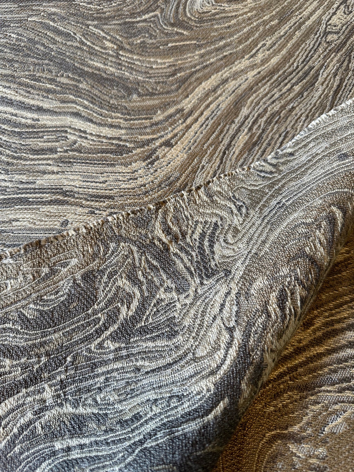 Ebru Woven Fabric Sample, Marble Pattern, Gray, Pillows Cushion Covers ...