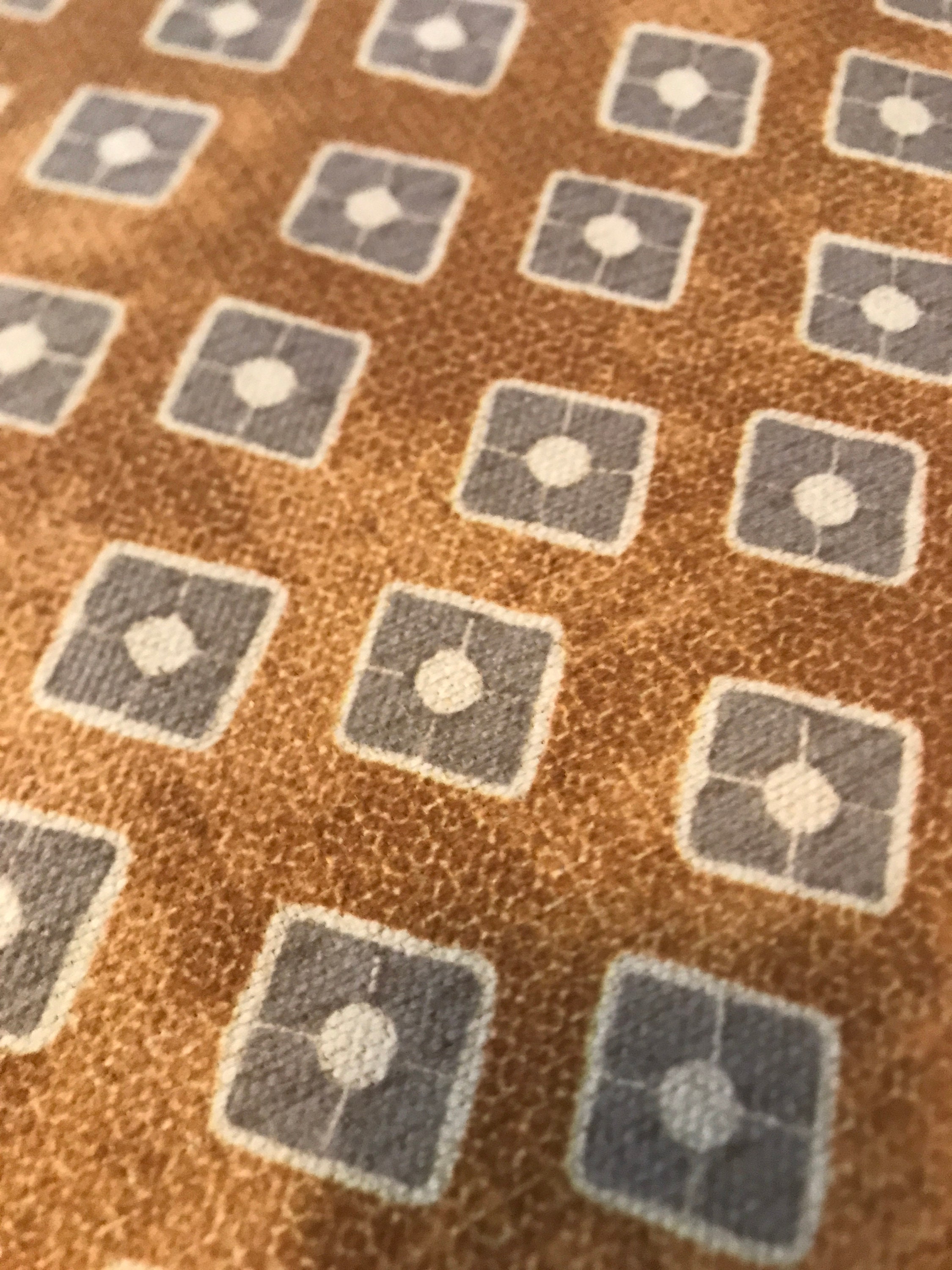 Stacy Garcia Crypton Fabric Sample: Diamond Pattern, Gold & Gray, Stain ...