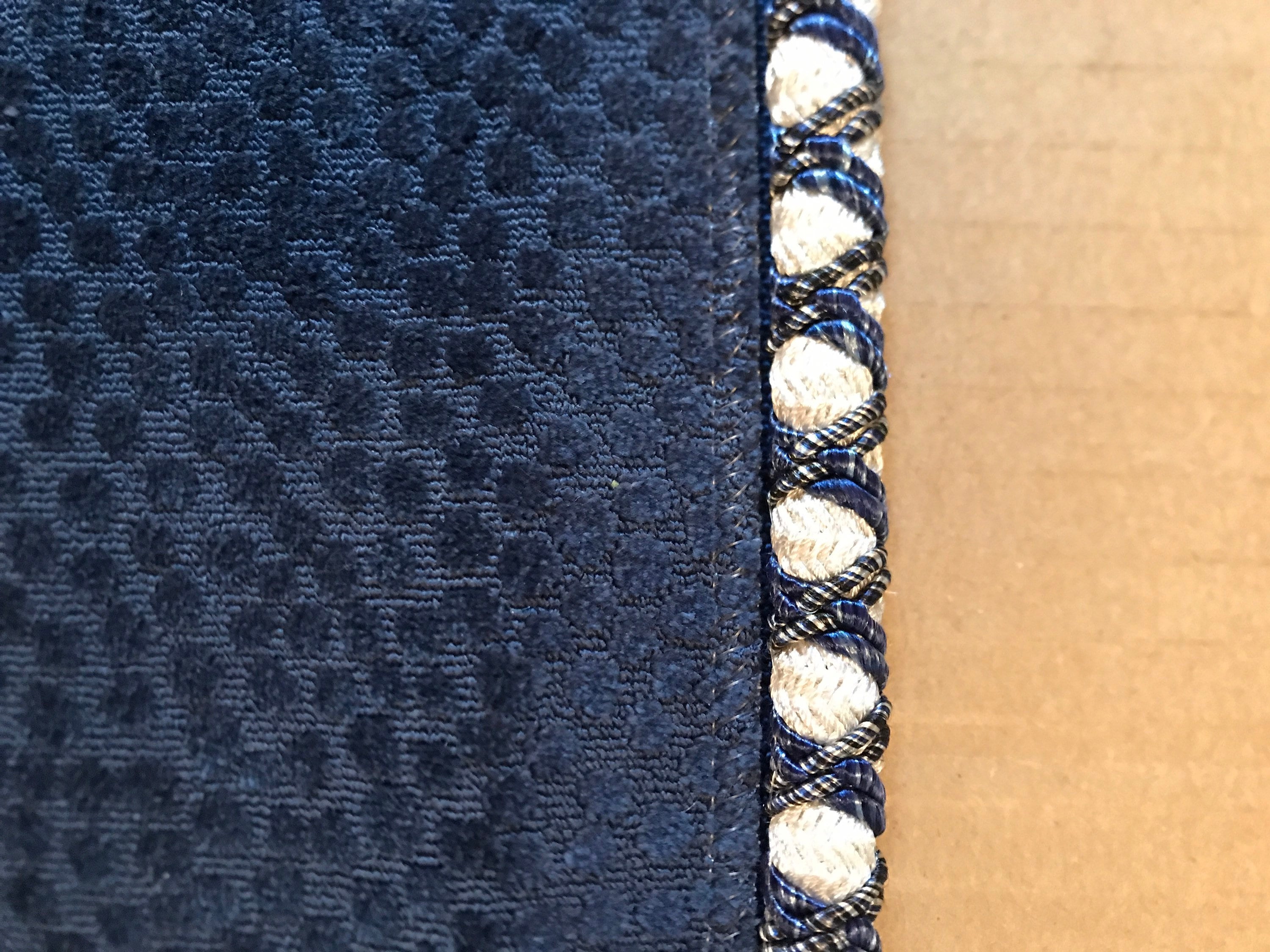 Navy White Rope Trim, 1/2 Inch, Tape Trim, Sewing Crafts, Drapery ...