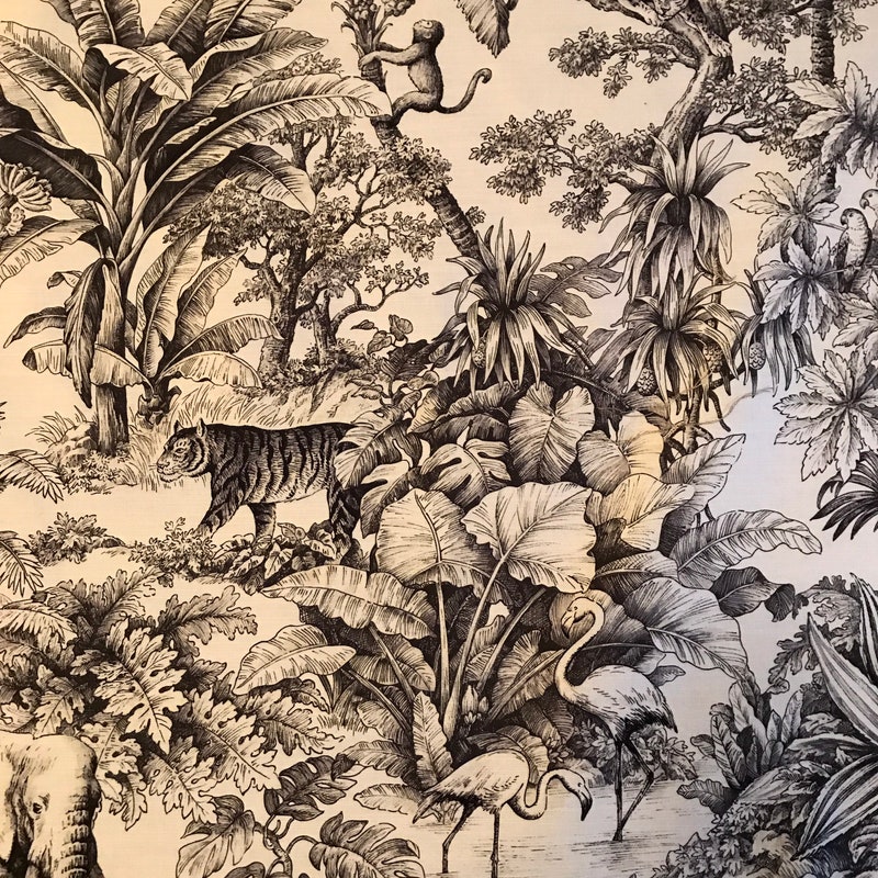 Jungle Print Fabric - Etsy