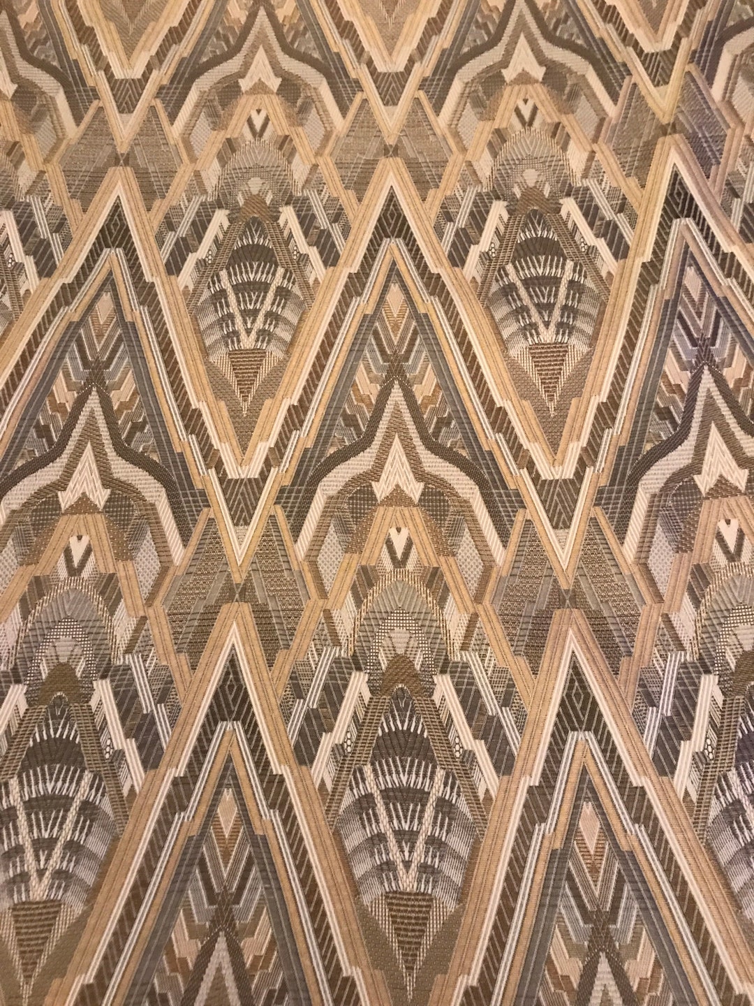 Crypton Art Deco Fabric Sample, Stain Resistant, Fat Quarters, Crafts ...