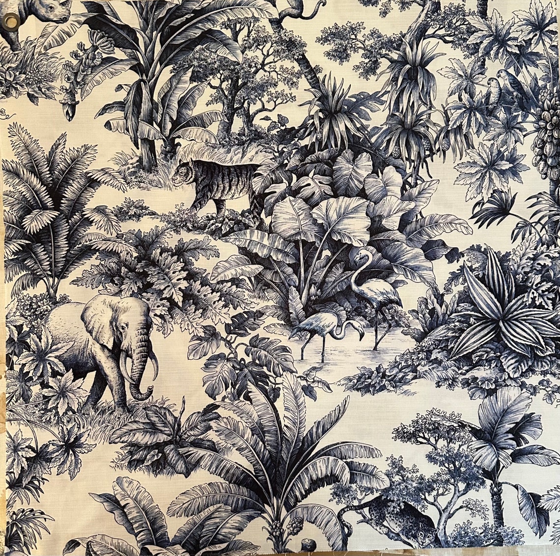 Toile Fabric Sample, Fat Quarters, Upholstery, Pillows Cushion Covers ...