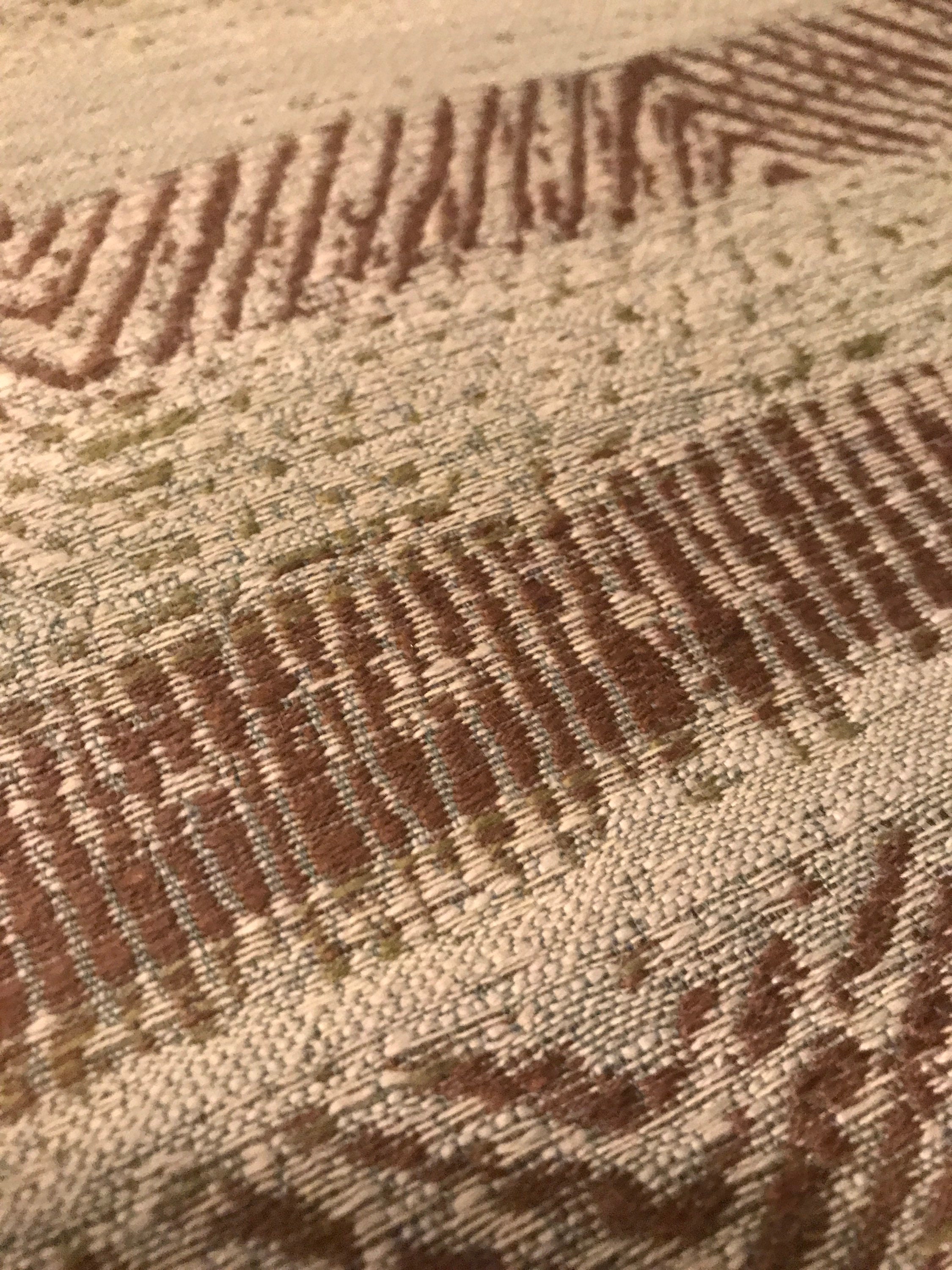 Crypton Fabric Sample: Stain Resistant Abstract Stripes, Aqua & Brown ...