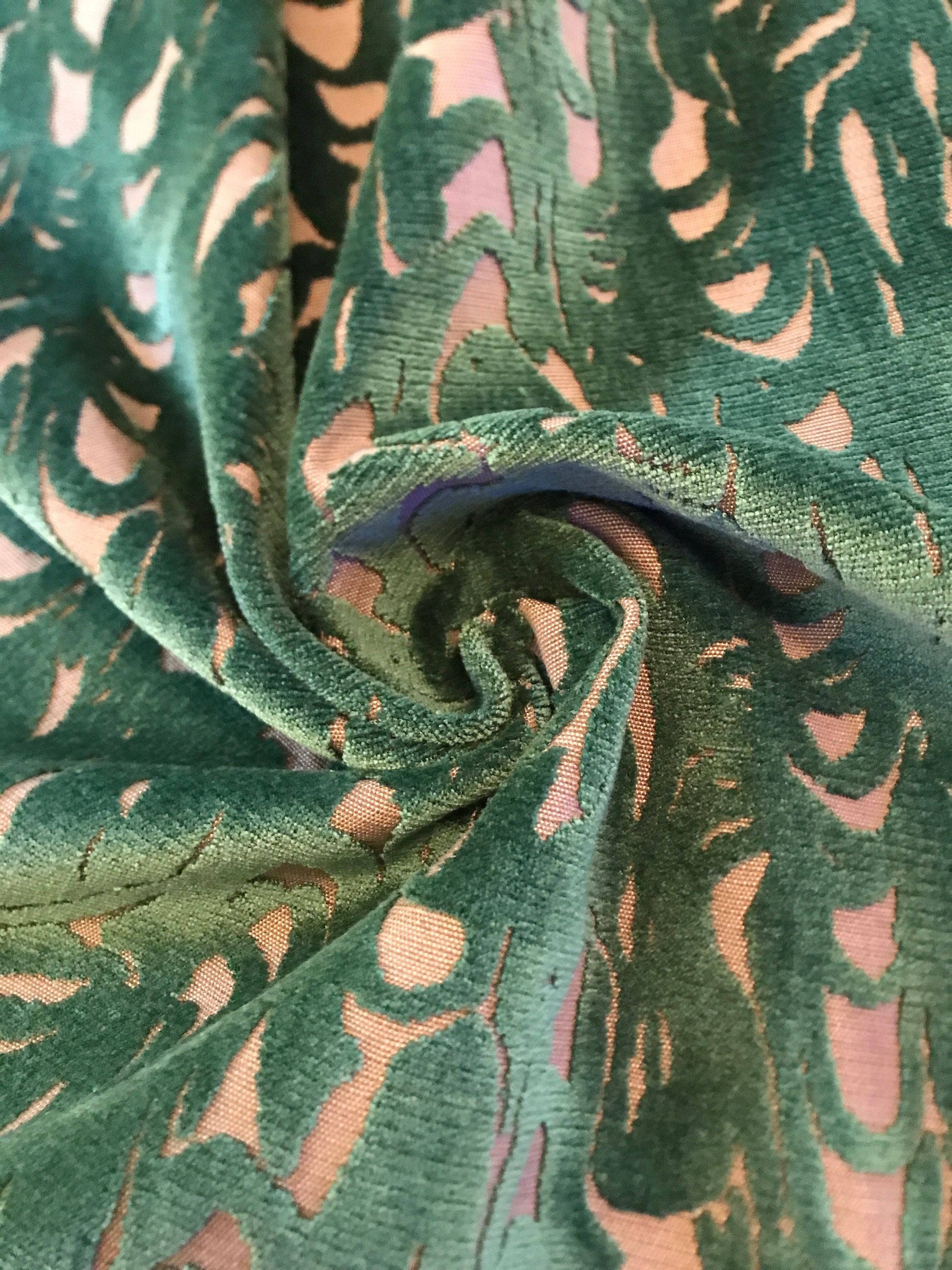 Abstract Velvet Fabric Sample, Multi-use Heavy Weight, Upholstery ...