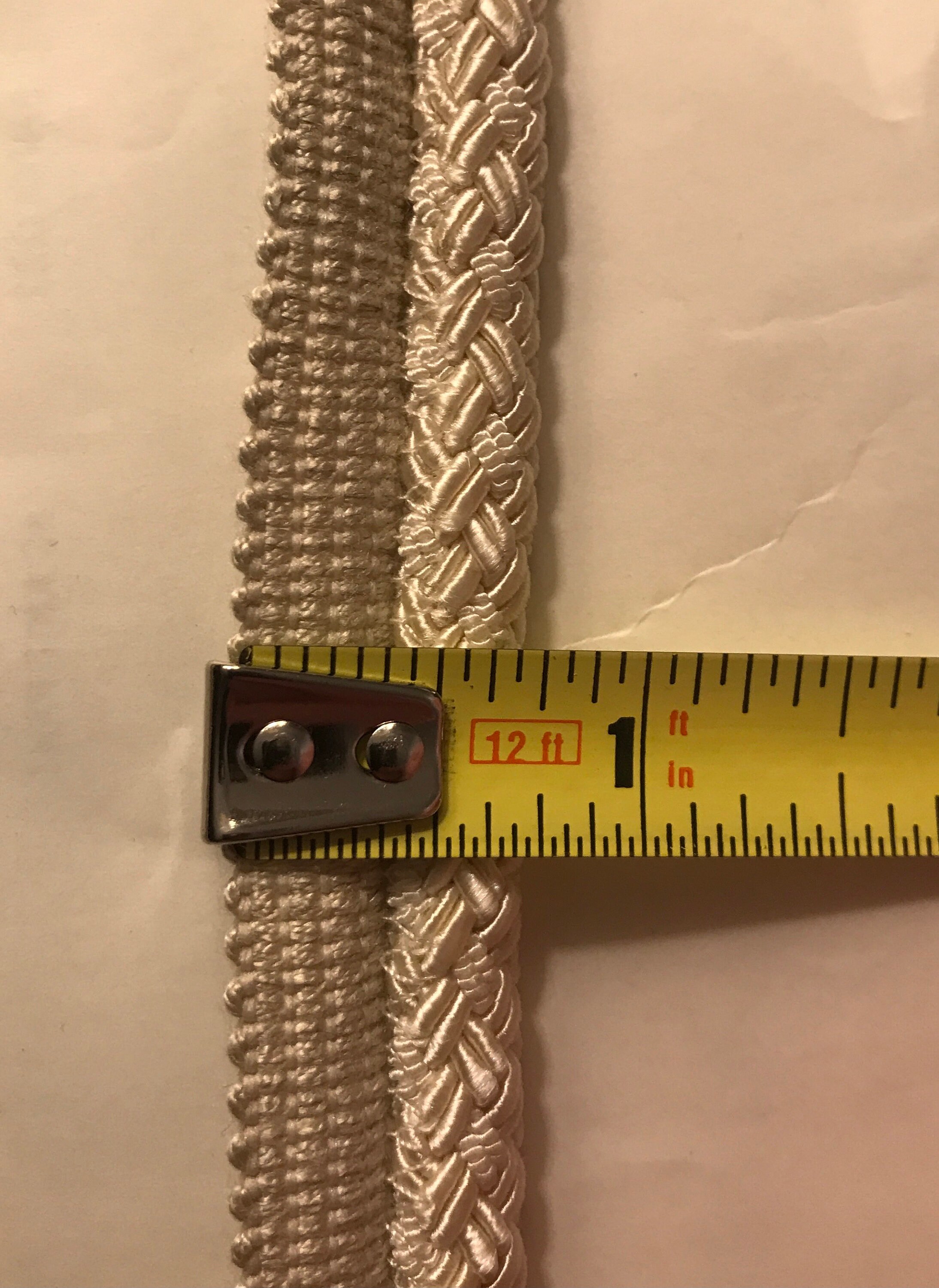 Trim, Fabric Trim, Braid Trim, Gimp, Sewing, Crafts, Drapery, 1/4 Inch ...