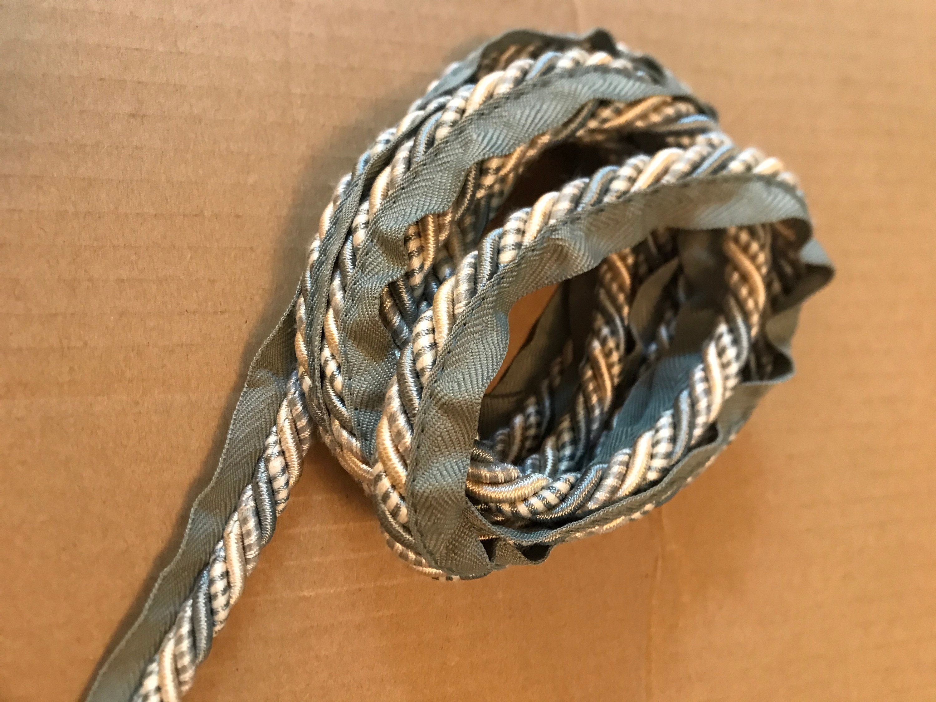 Aqua Rope Trim, 1/2 Inch, Tape Trim, Sewing Crafts, Drapery, Banding ...