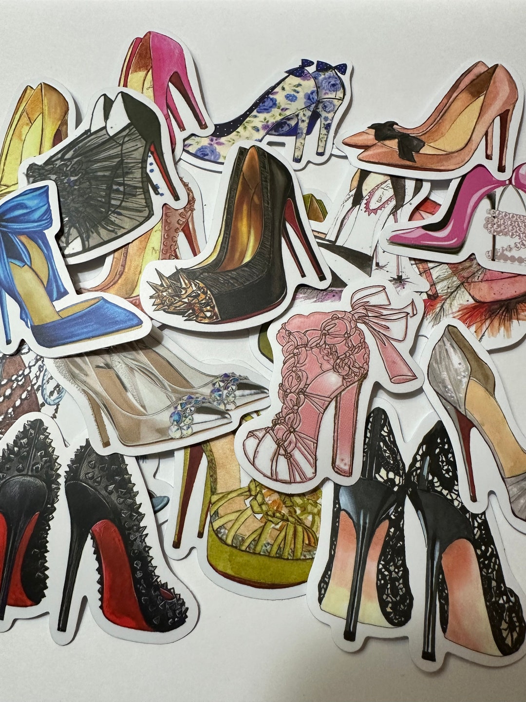 High Heel Shoe Stickers: Fashion Scrapbooking, Card Making - Set of 25 ...