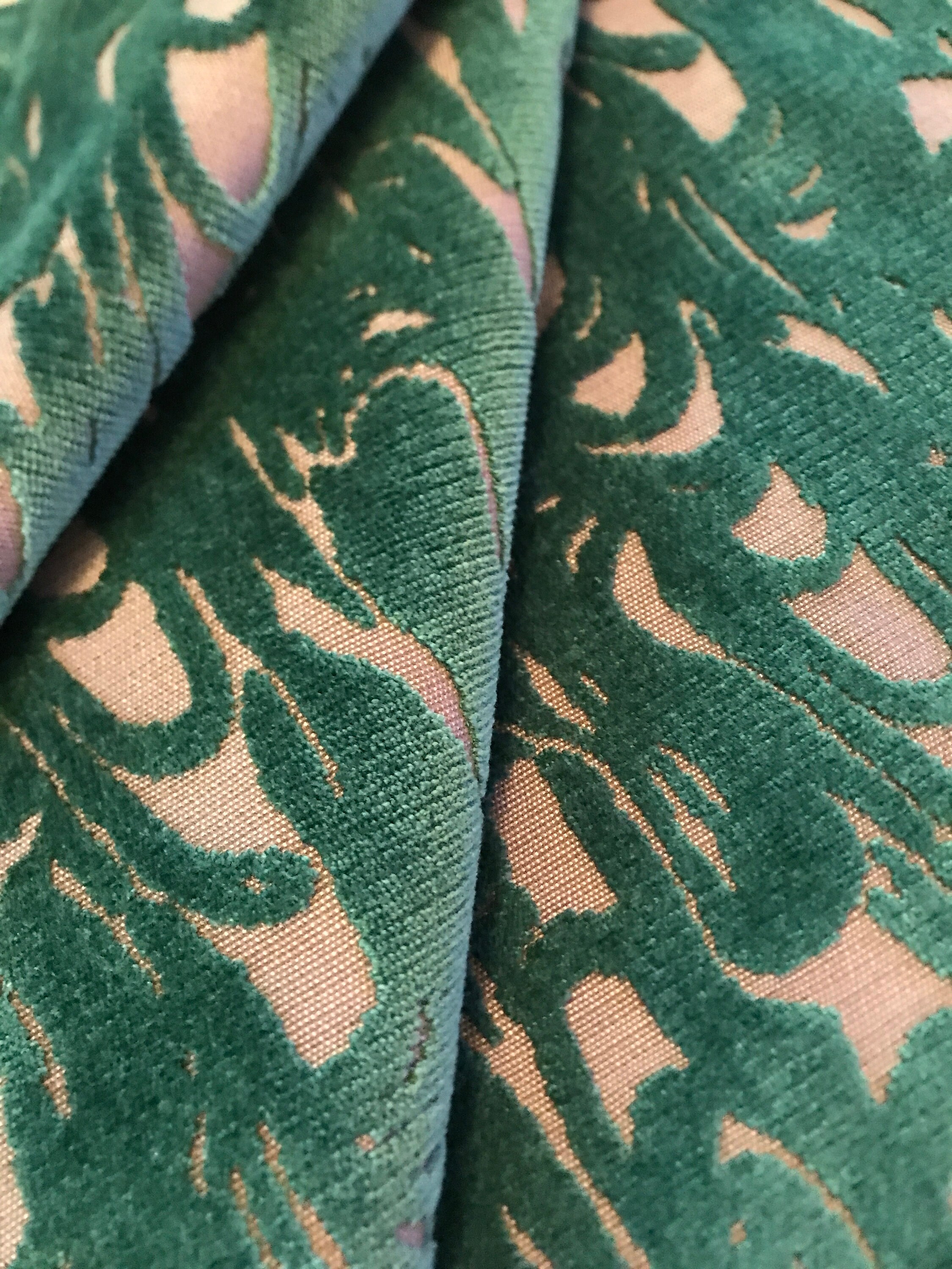 Abstract Velvet Fabric Sample, Multi-use Heavy Weight, Upholstery ...
