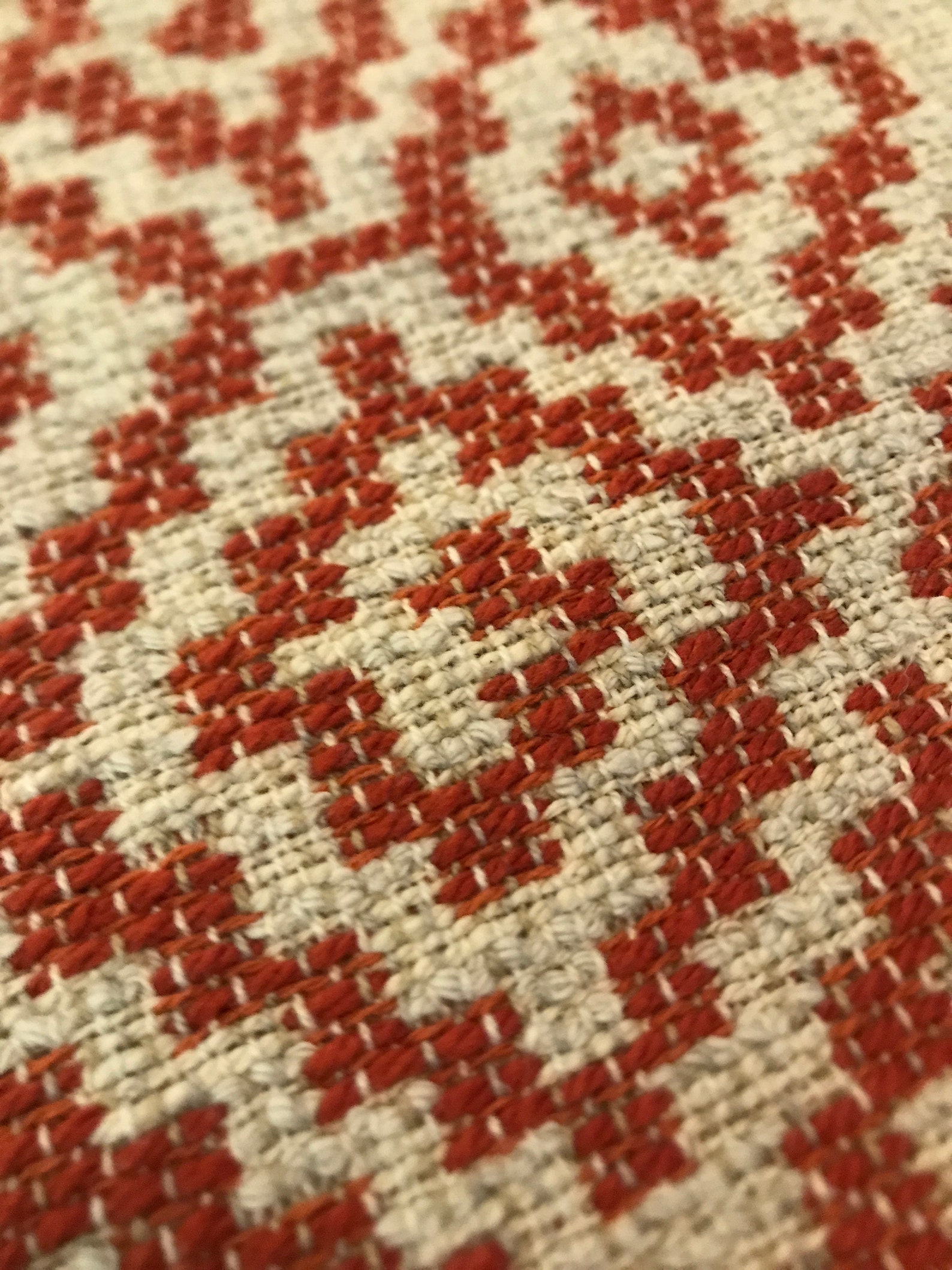 Crypton Fabric Sample: Brick Red Diamond Pattern, Stain Resistant - Etsy