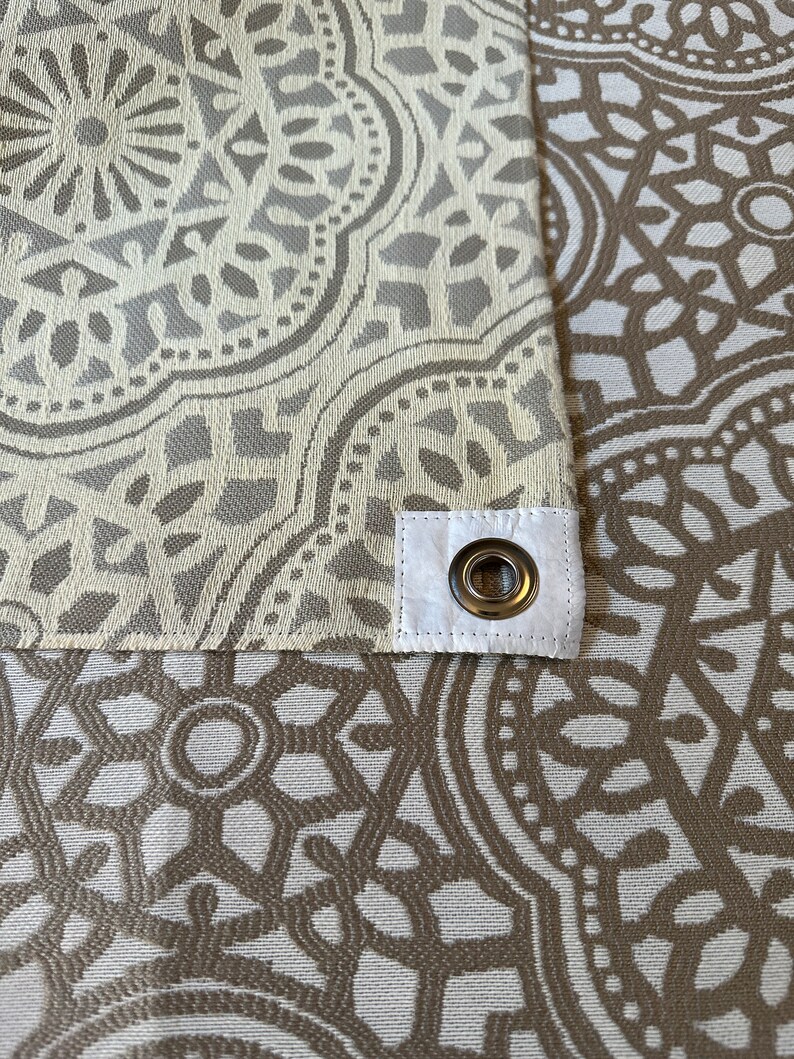 Crypton Fabric Sample: Medallion Pattern, Stain Resistant, Taupe ...