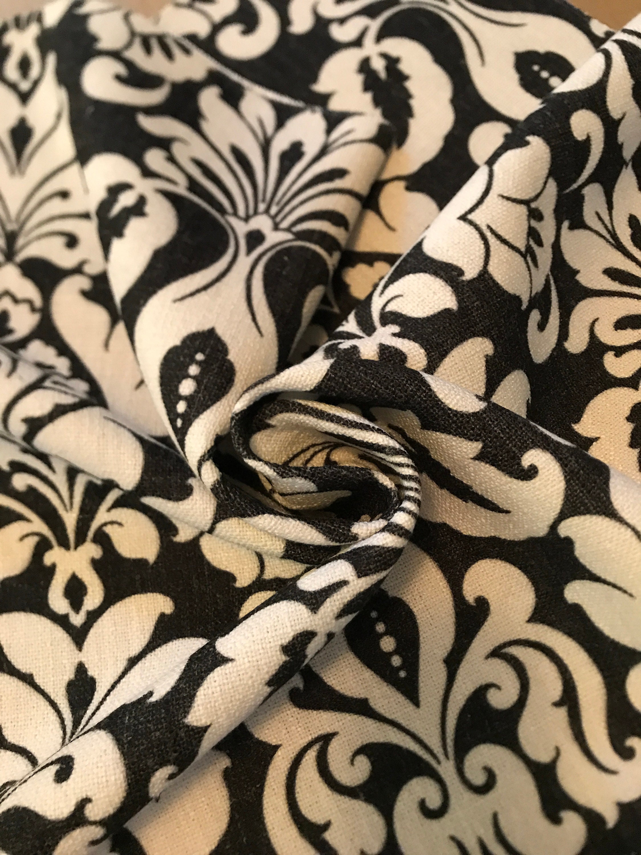 Stacy Garcia Crypton Fabric Sample, Stain Resistant, Damask Pattern ...