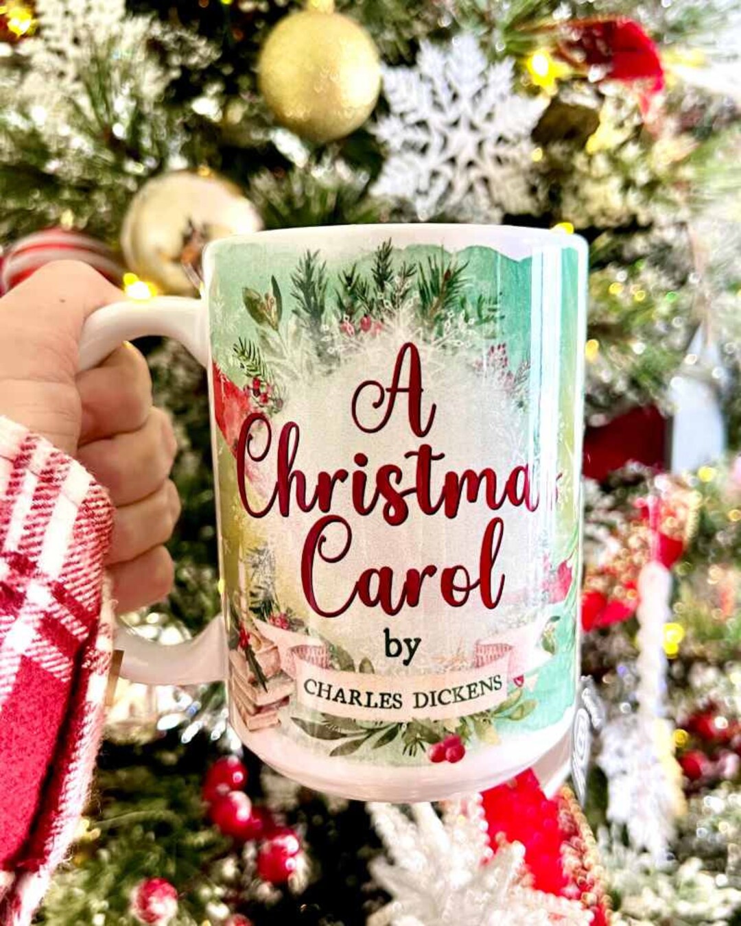 A Christmas Carol Literary Art Mug Charles Dickens Quote Full ...