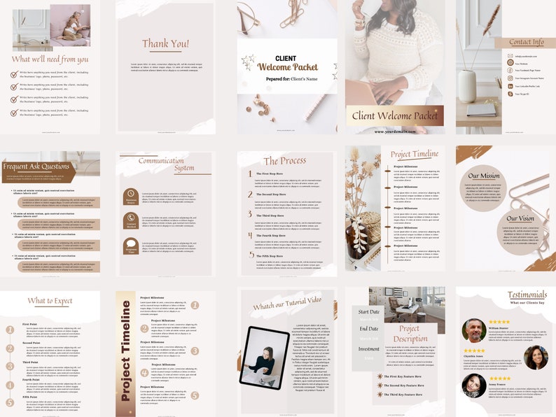 Client Welcome Packet Template, Client Onboarding Template, New Client ...